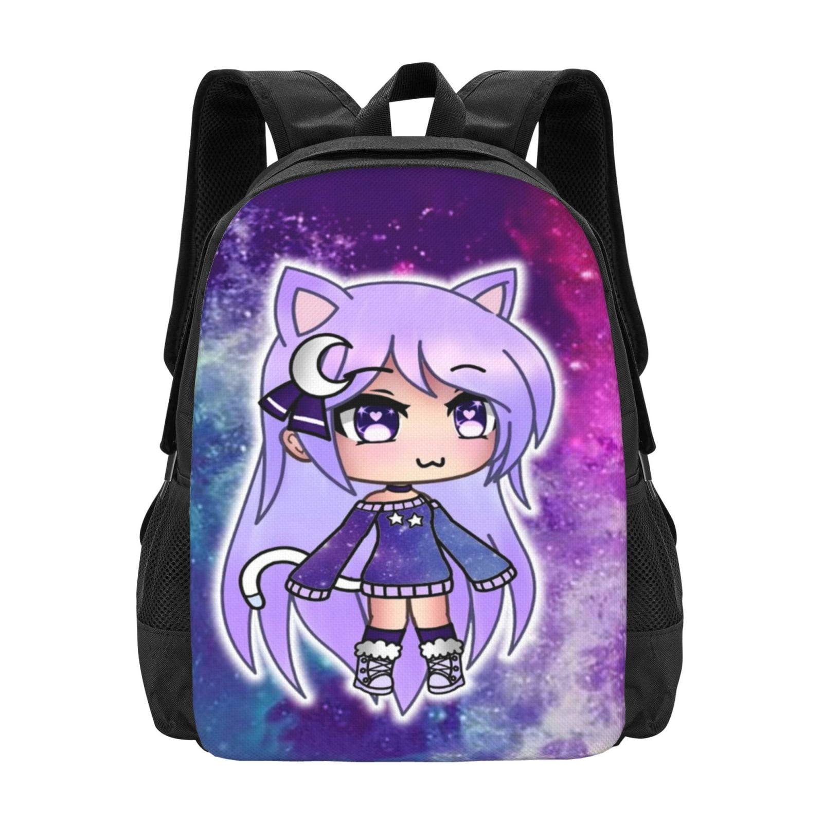 16.5In Galaxy Gacha Life Backpacs Cute Bag Anime Backpac Cartoon Bags ...