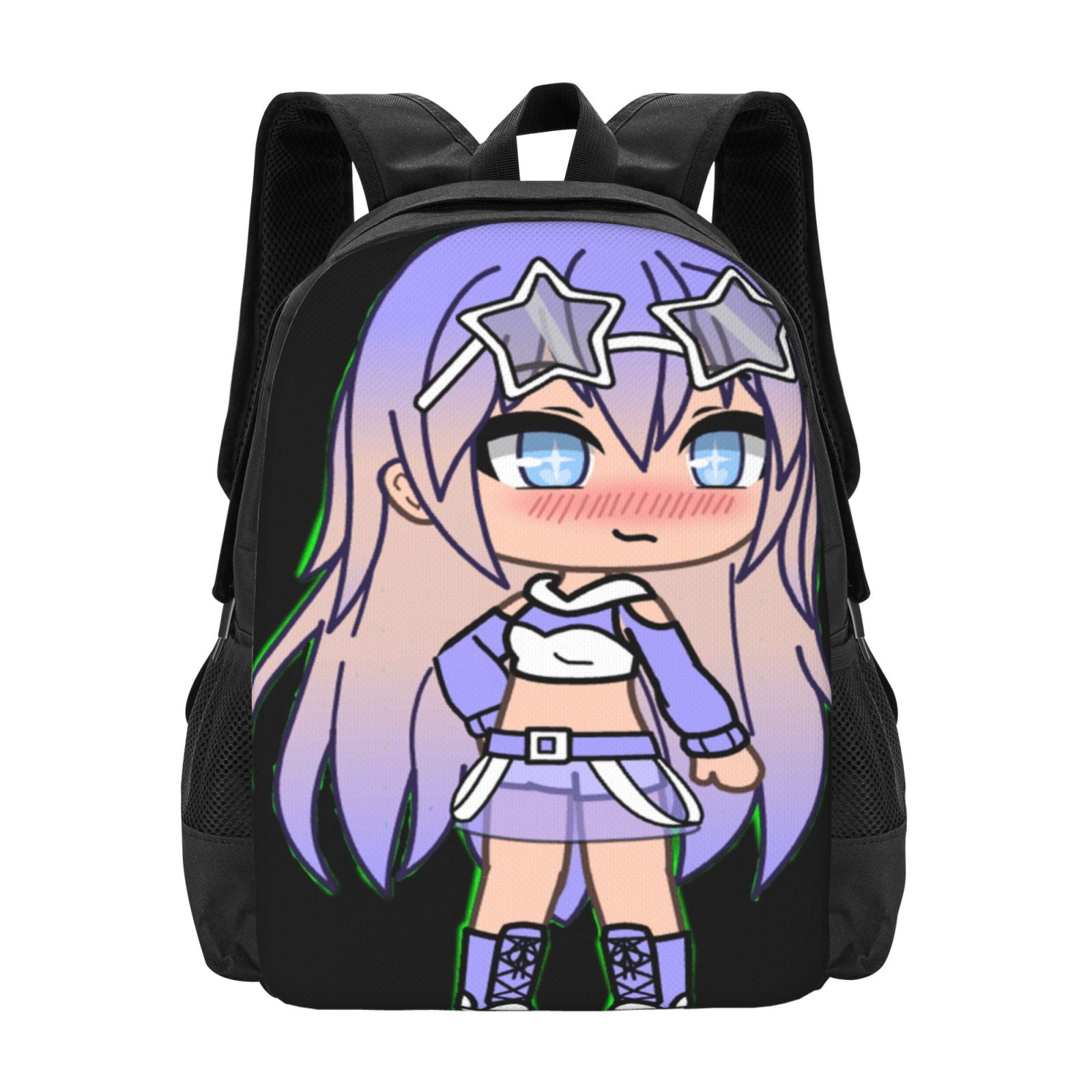 16.5In Galaxy Gacha Life Backpacs Cute Bag Anime Backpac Cartoon Bags ...