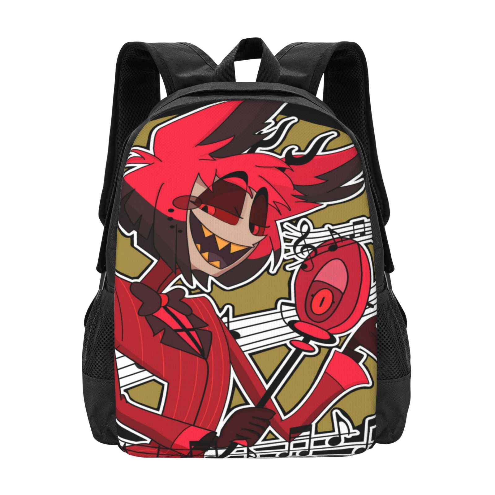 16.5in Hazbin Hotel Helluva Boss Backpack With Front Pocket School Bag ...