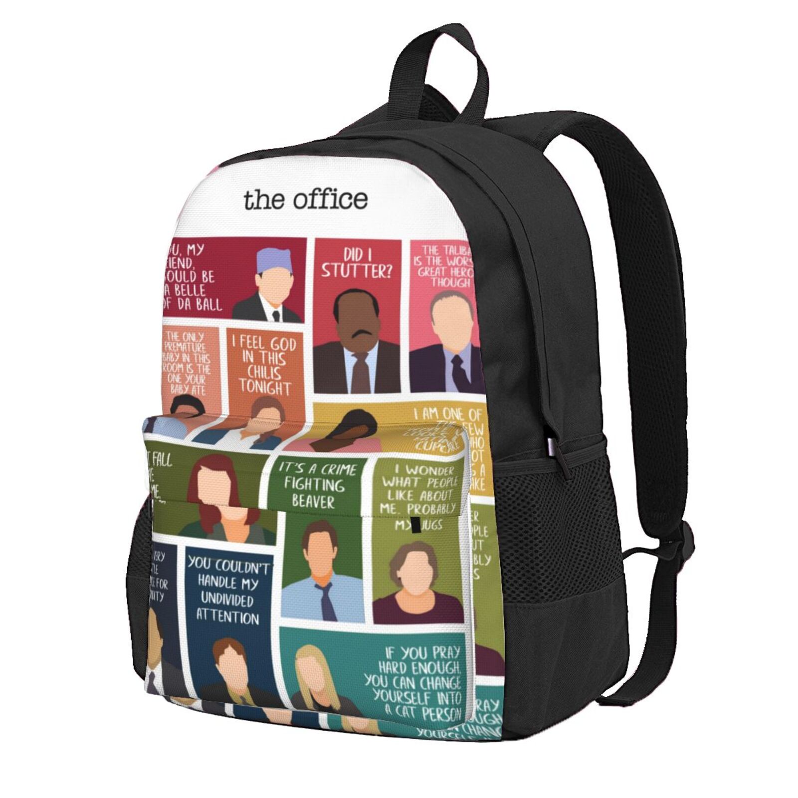 16.5in Office TV Show Backpacks Cute Laptop bag Cartoon Bags School ...