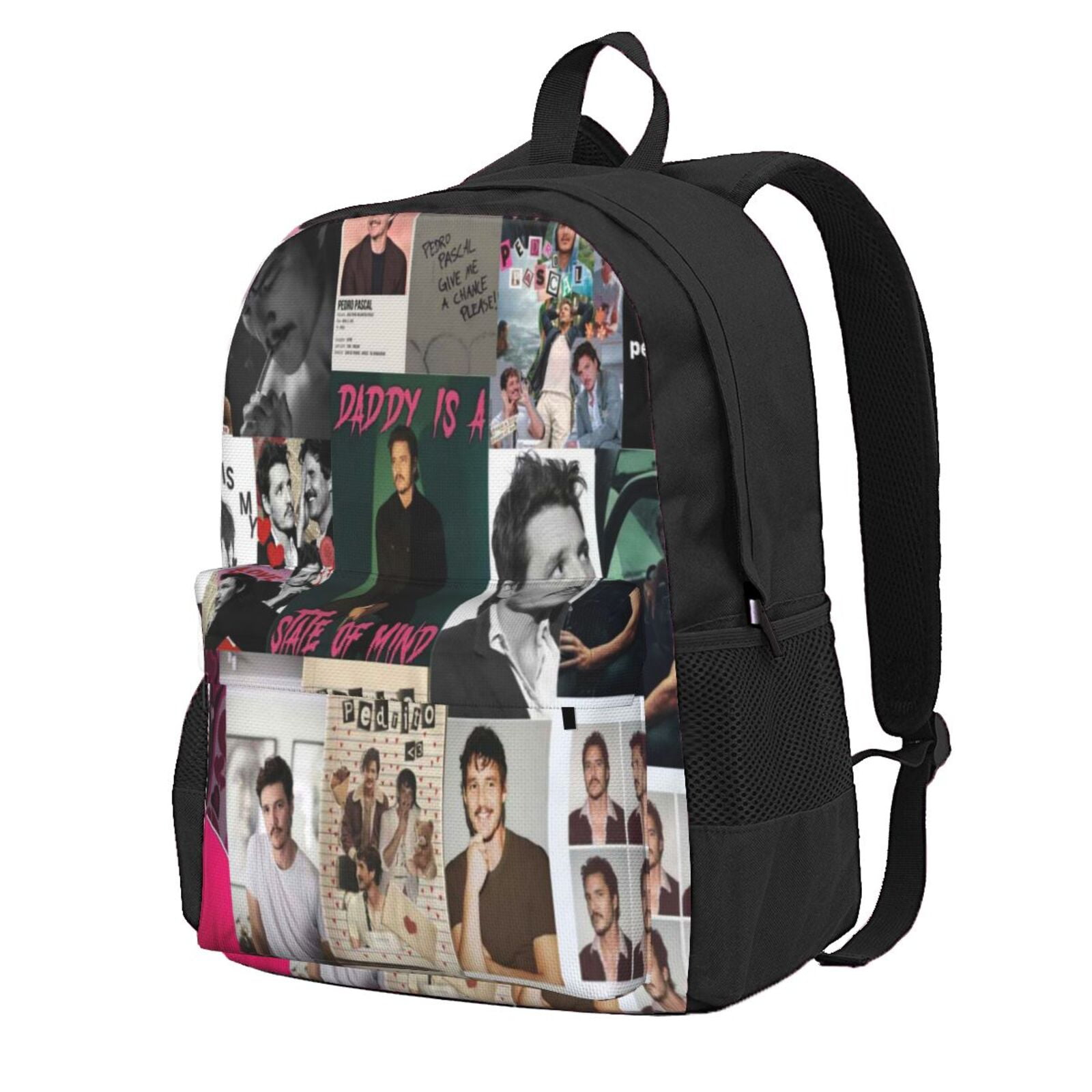 16.5In Pedro Pascal Backpacks Cute Laptop Bag Cartoon Bags Bookbag ...