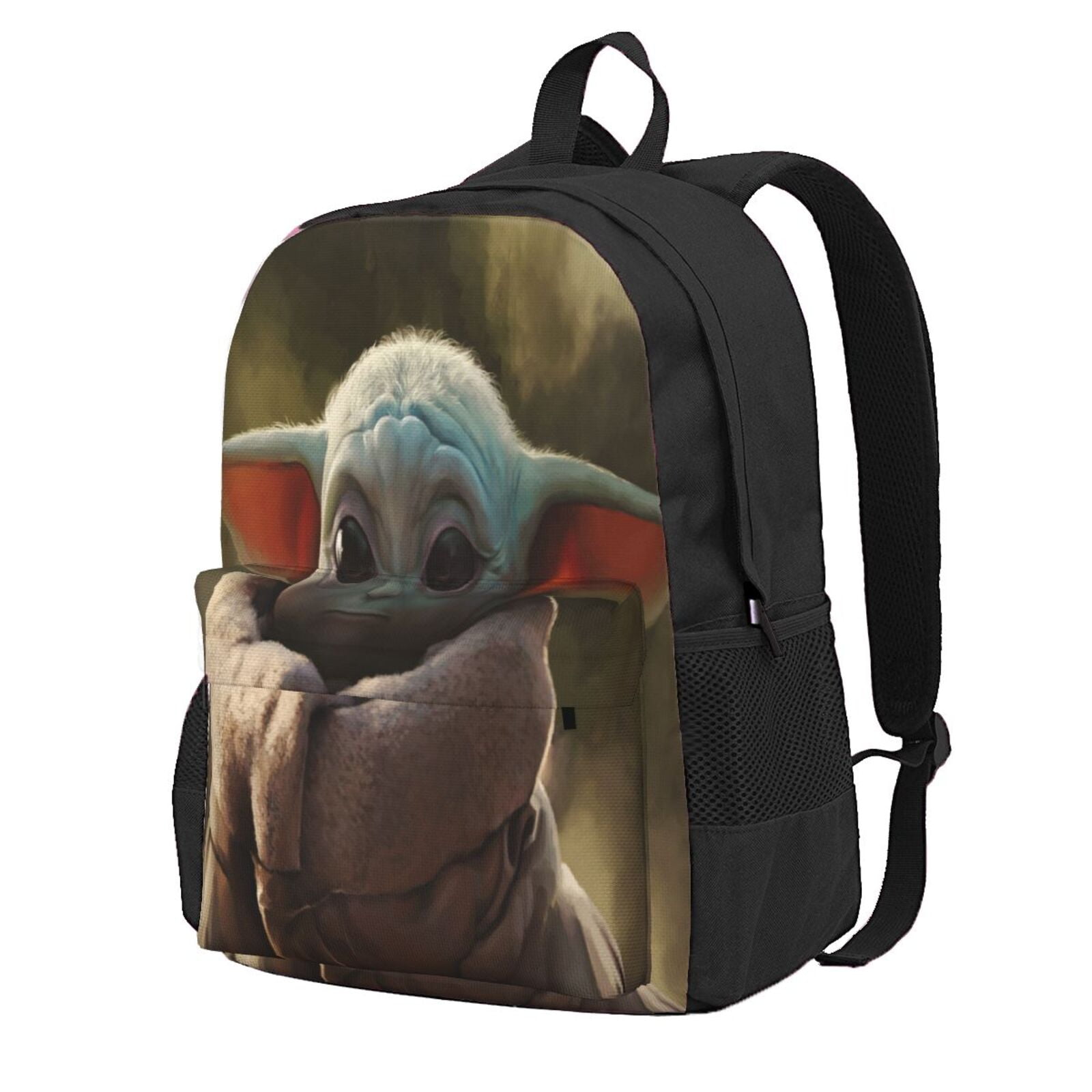 16.5in Baby Yoda Backpack With Large Pocket Lightweight School Bag ...