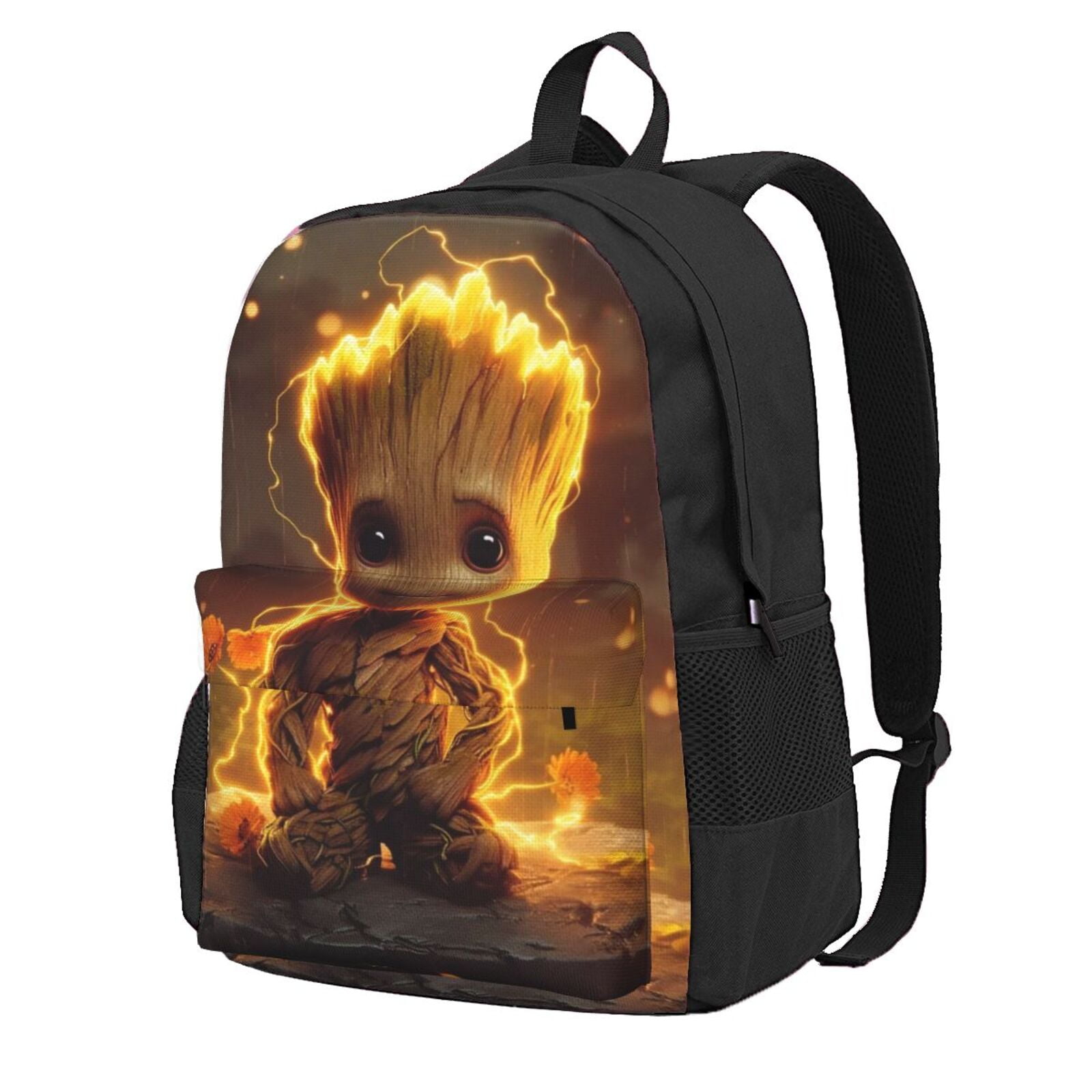 16.5in Groot Backpack With Large Pocket Lightweight School Bag Daypack ...
