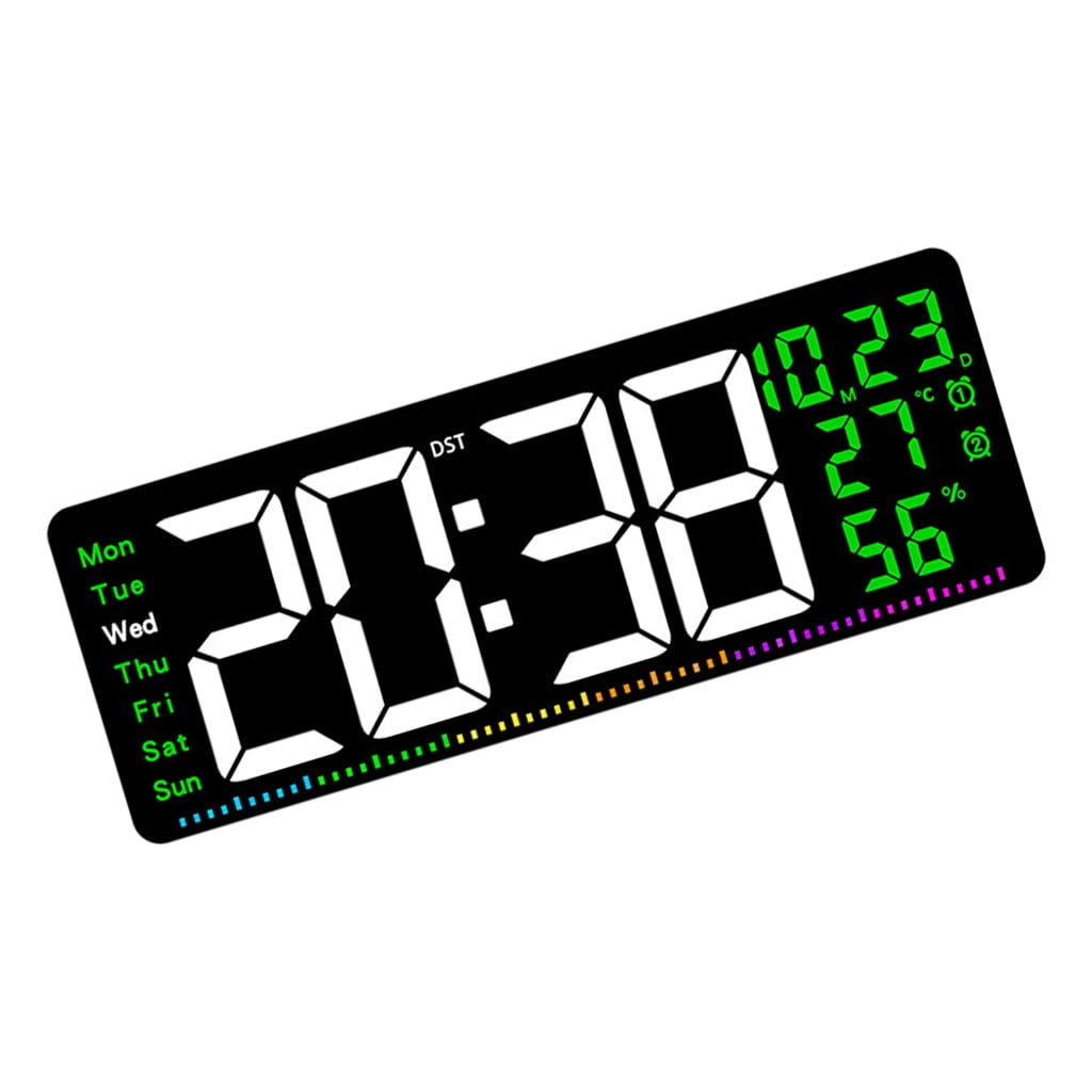 16.5inch Wall Clock Innovative LED Clock For Home Office And Student ...