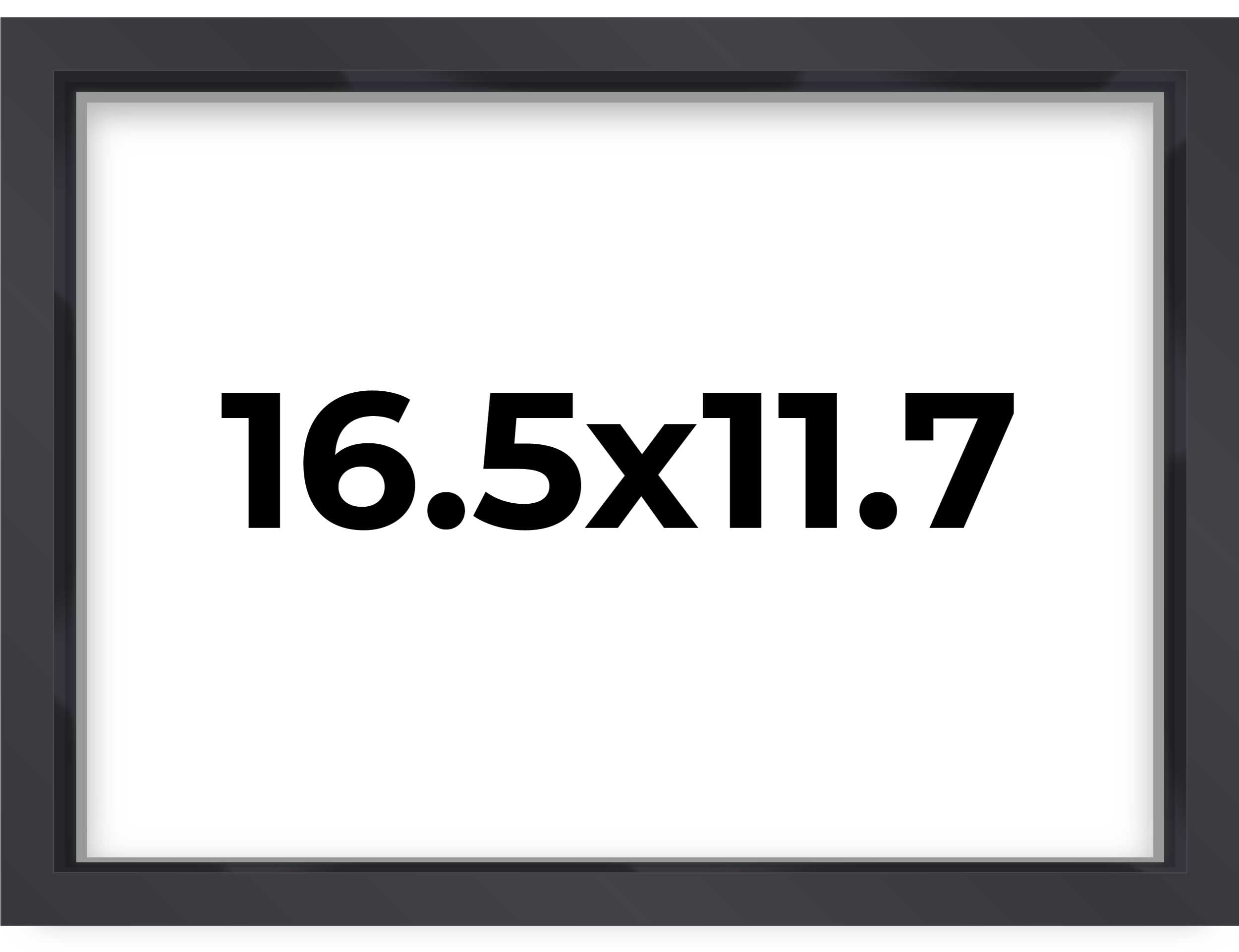 16.5x11.7 Black Shadowbox Frame - Interior Size 16.5x11.7x1 Inches ...