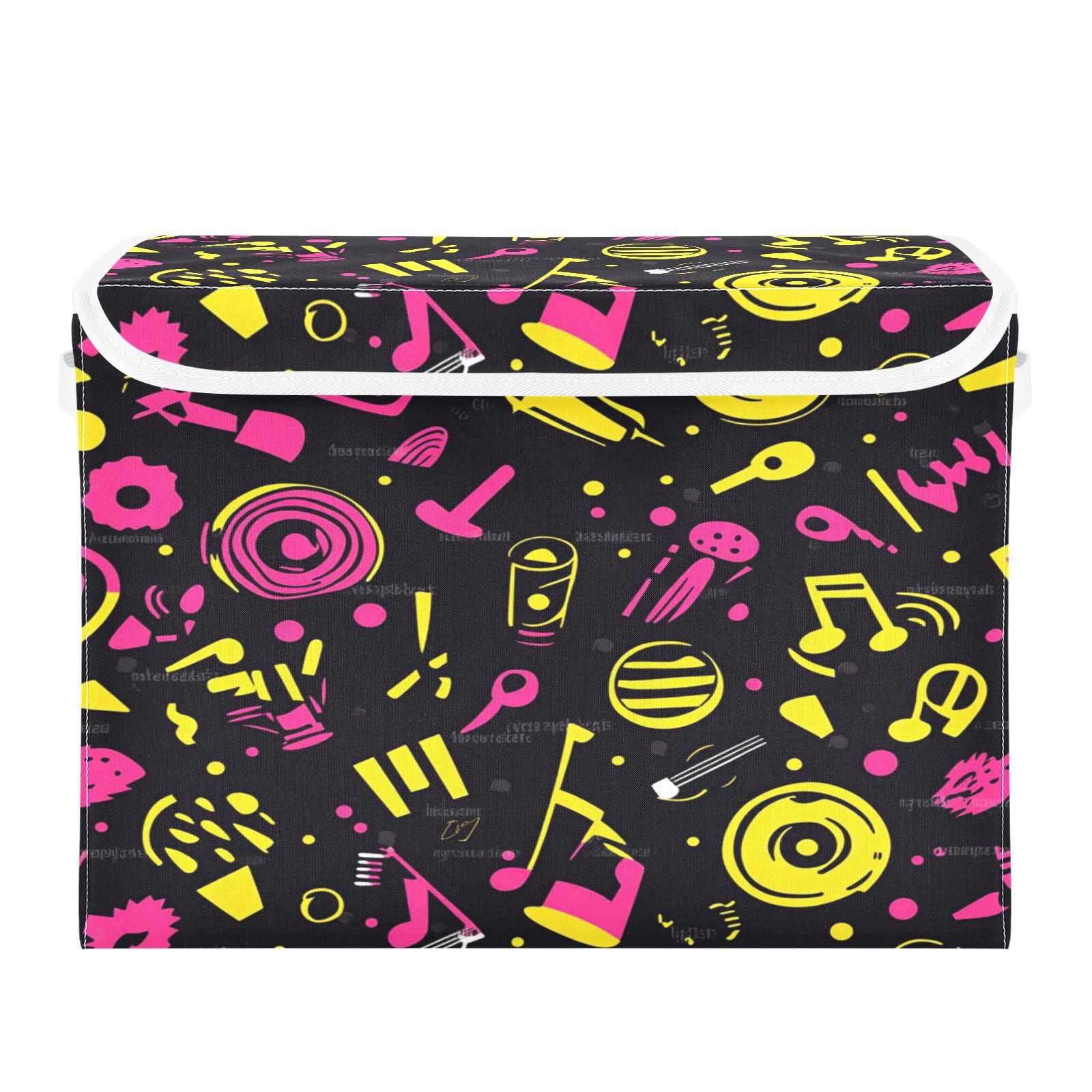 16.5x12.6x11.8in Foldable Flip-Top Storage Bin, Dustproof Magic Tape ...