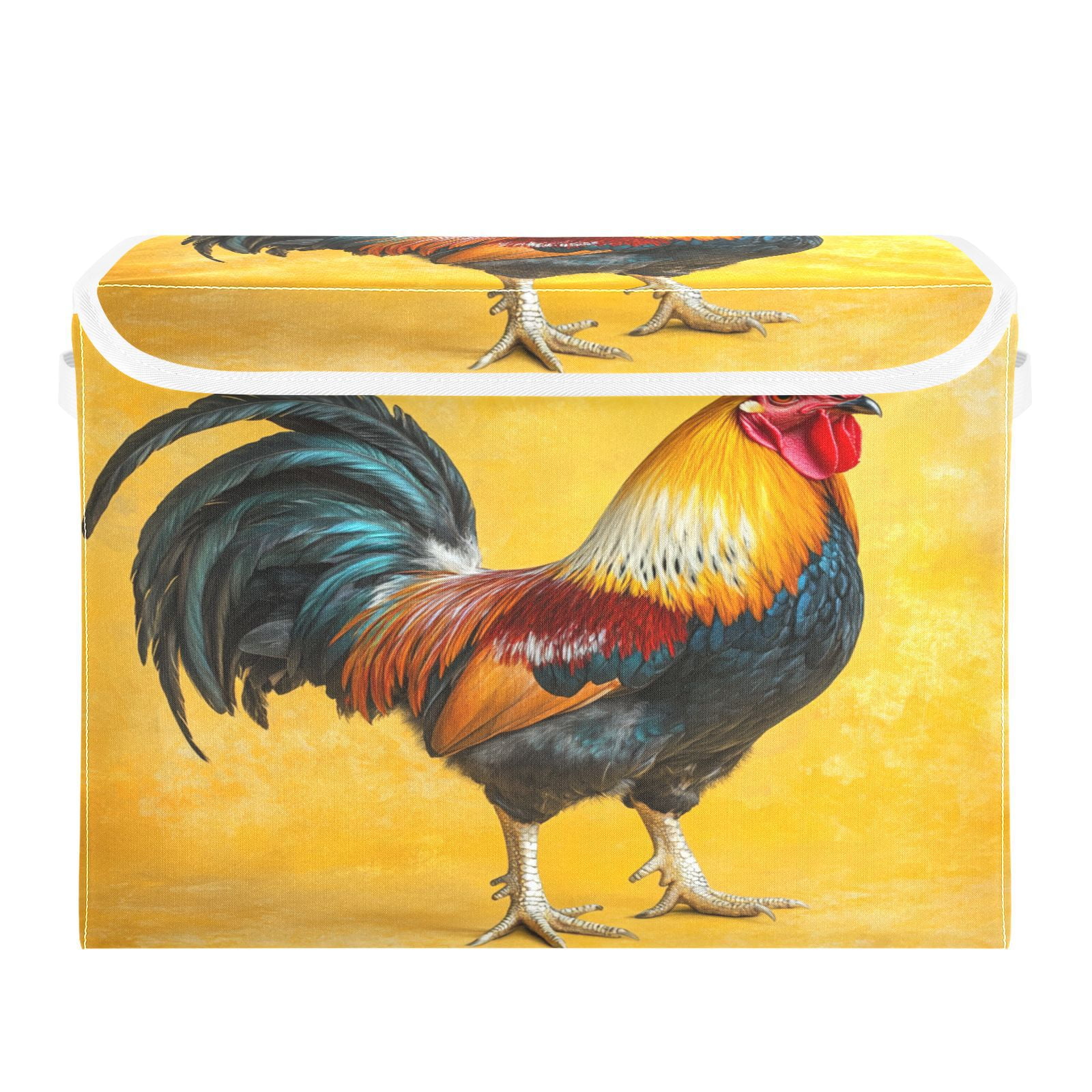 16.5x12.6x11.8in Foldable Flip-Top Storage Bin, Dustproof Magic Tape ...