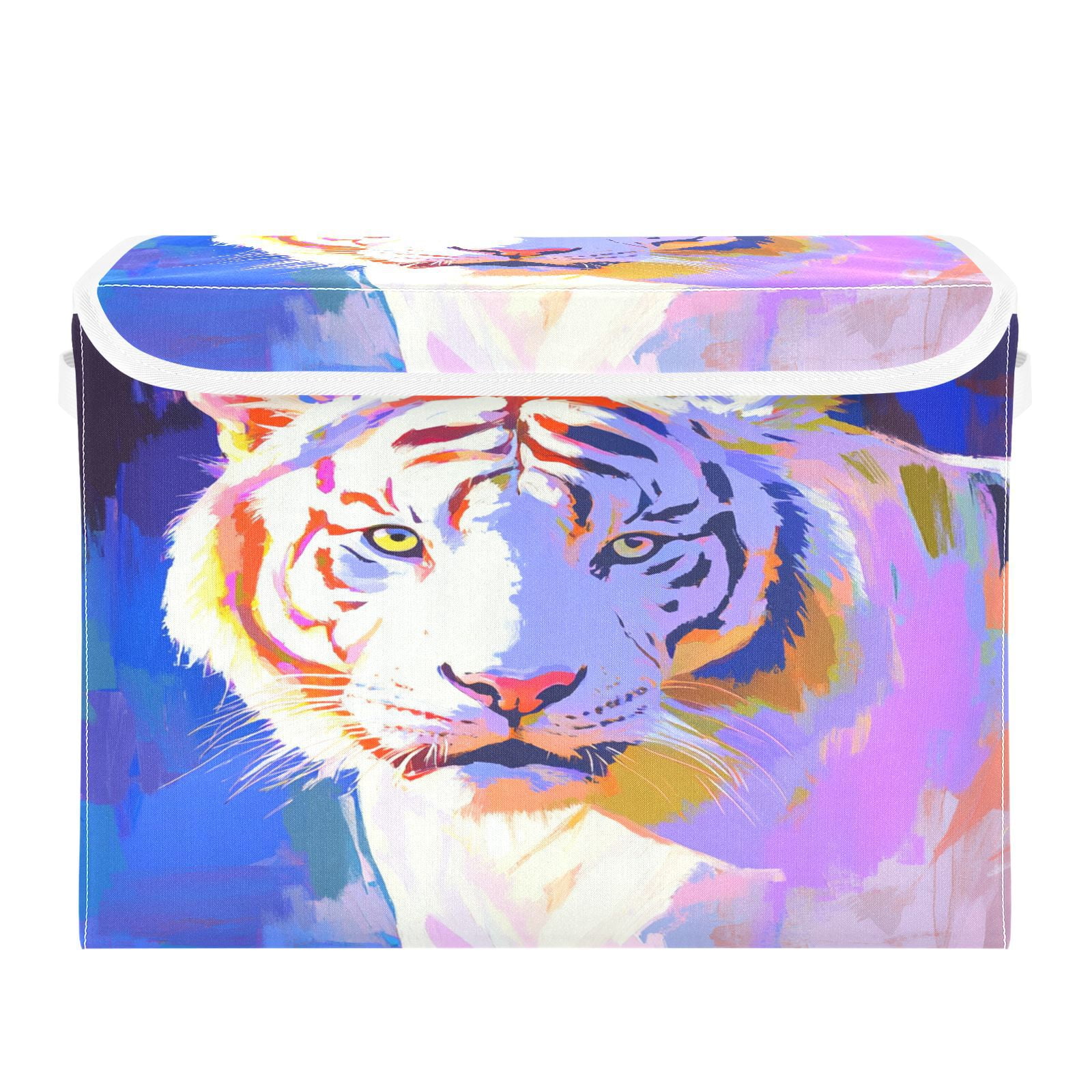 16.5x12.6x11.8in Foldable Flip-Top Storage Bin, Dustproof Magic Tape ...