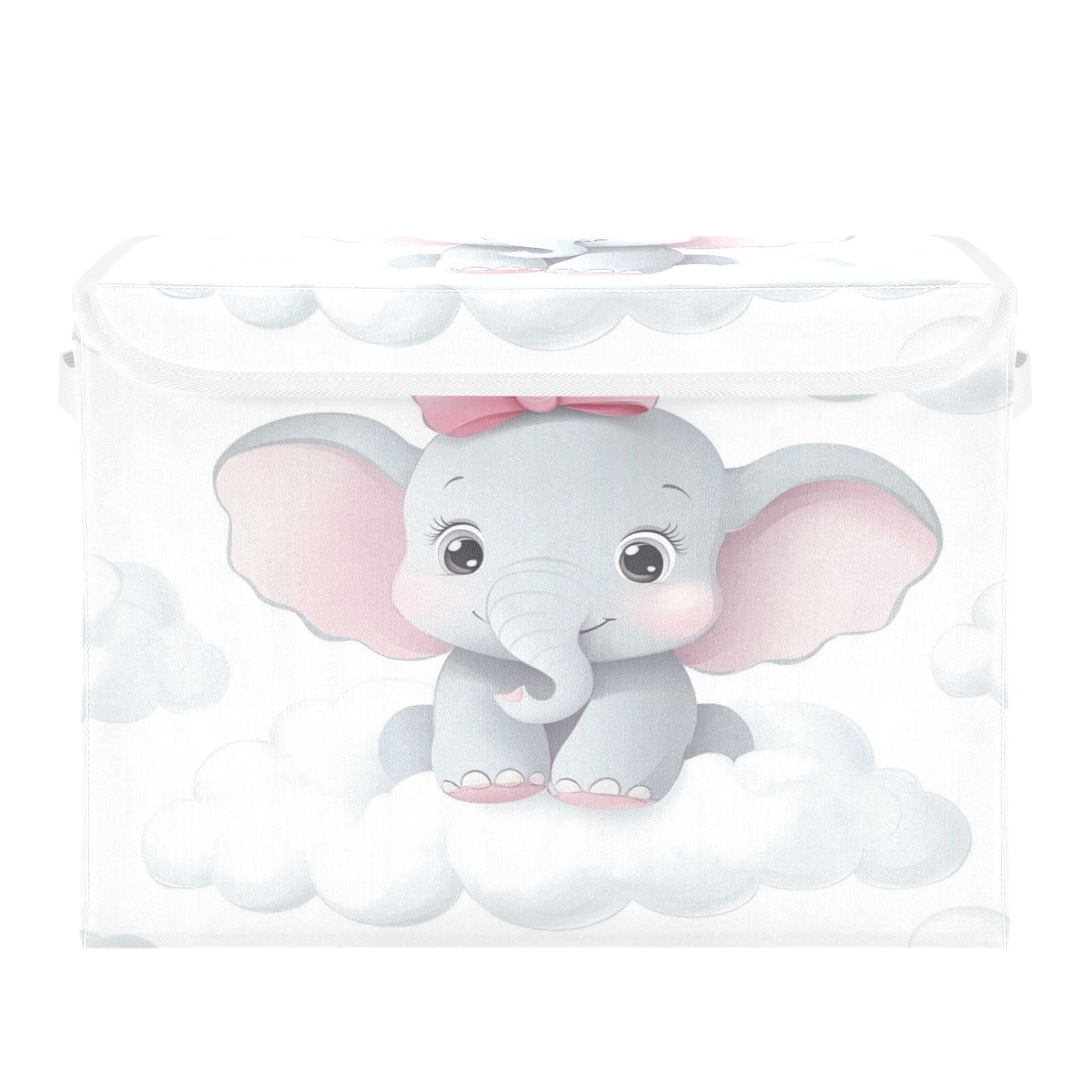 16.5x12.6x11.8in Foldable Flip-Top Storage Bin, Dustproof Magic Tape ...