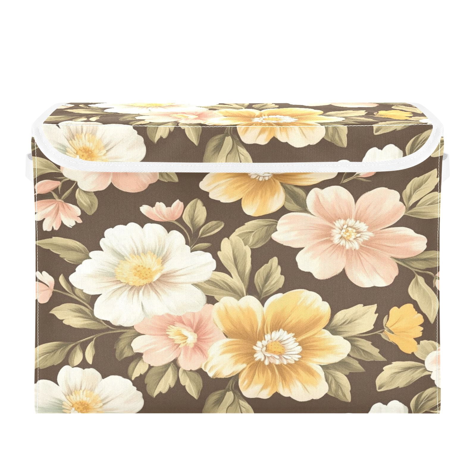 16.5x12.6x11.8in Foldable Flip-Top Storage Bin, Dustproof Magic Tape ...