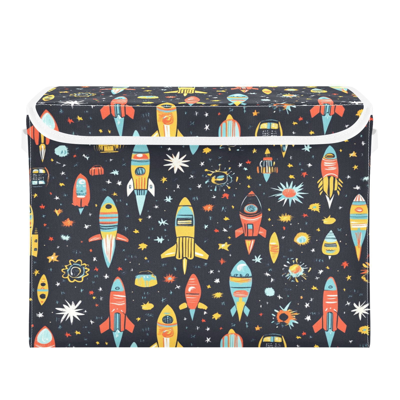 16.5x12.6x11.8in Foldable Flip-Top Storage Bin, Dustproof Magic Tape ...