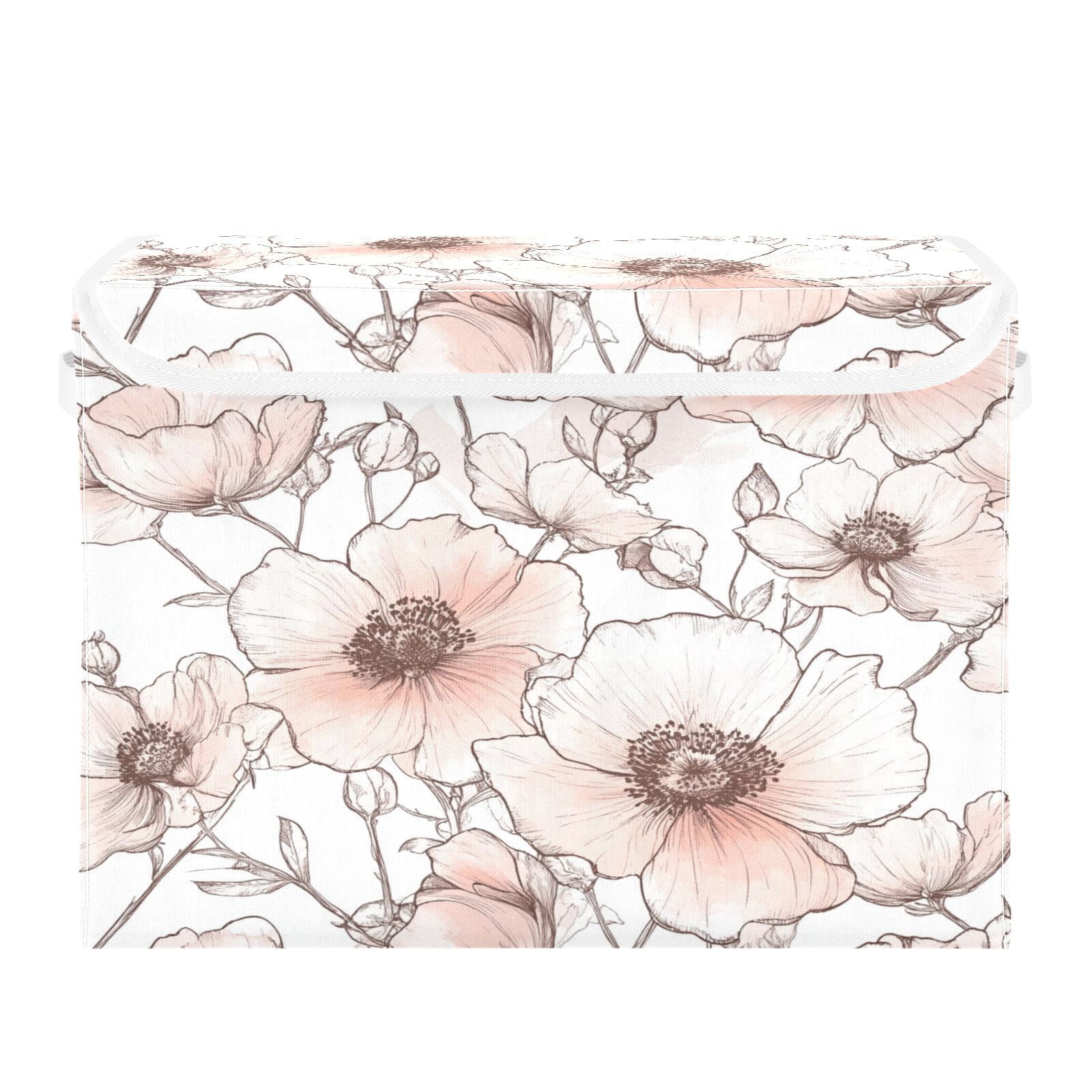16.5x12.6x11.8in Foldable Flip-Top Storage Bin, Dustproof Magic Tape ...