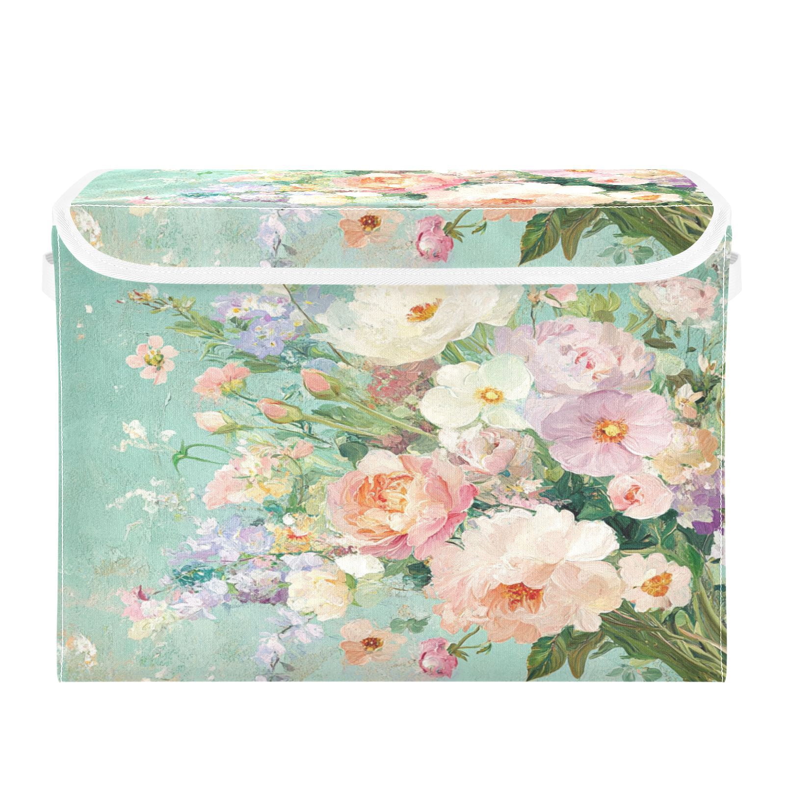 16.5x12.6x11.8in Foldable Flip-Top Storage Bin, Dustproof Magic Tape ...