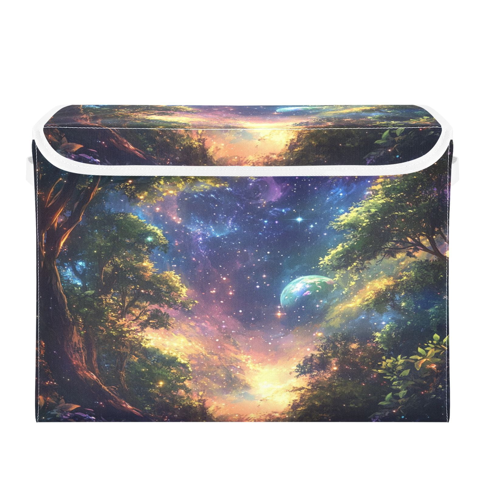 16.5x12.6x11.8in Foldable Flip-Top Storage Bin, Dustproof Magic Tape Closure, Ideal for Home ...