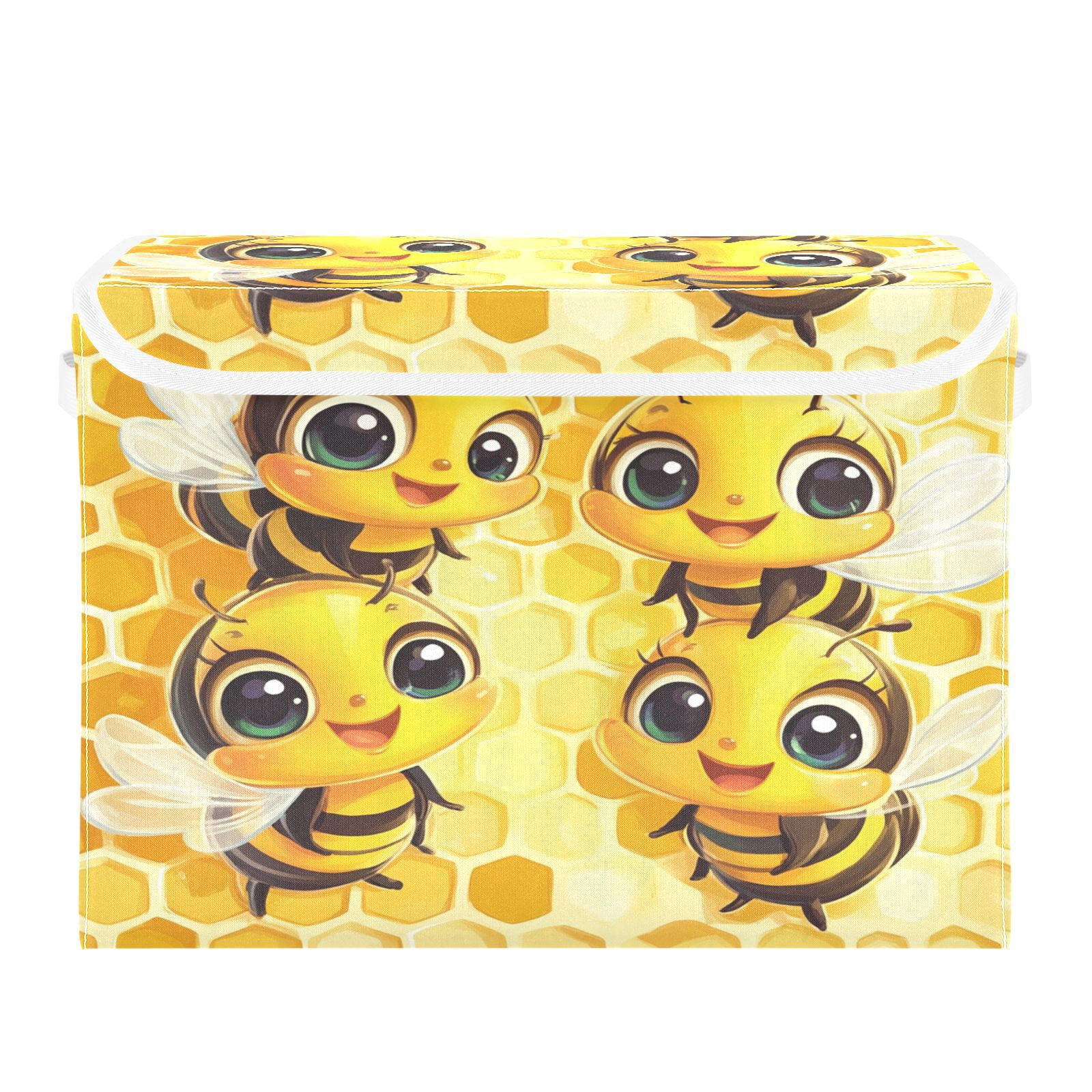 16.5x12.6x11.8in Foldable Flip-Top Storage Bin, Dustproof Magic Tape ...