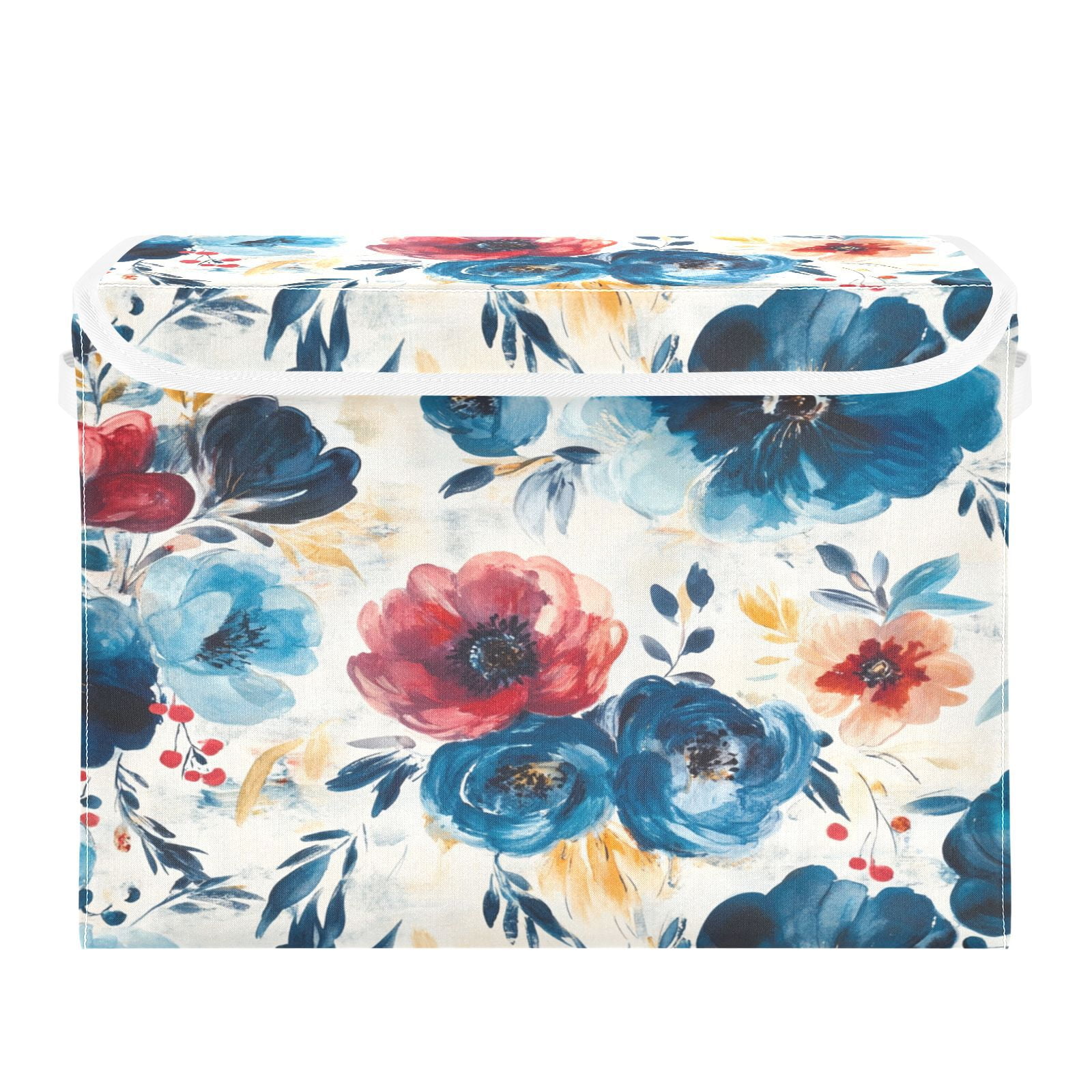 16.5x12.6x11.8in Foldable Flip-Top Storage Bin, Dustproof Magic Tape ...