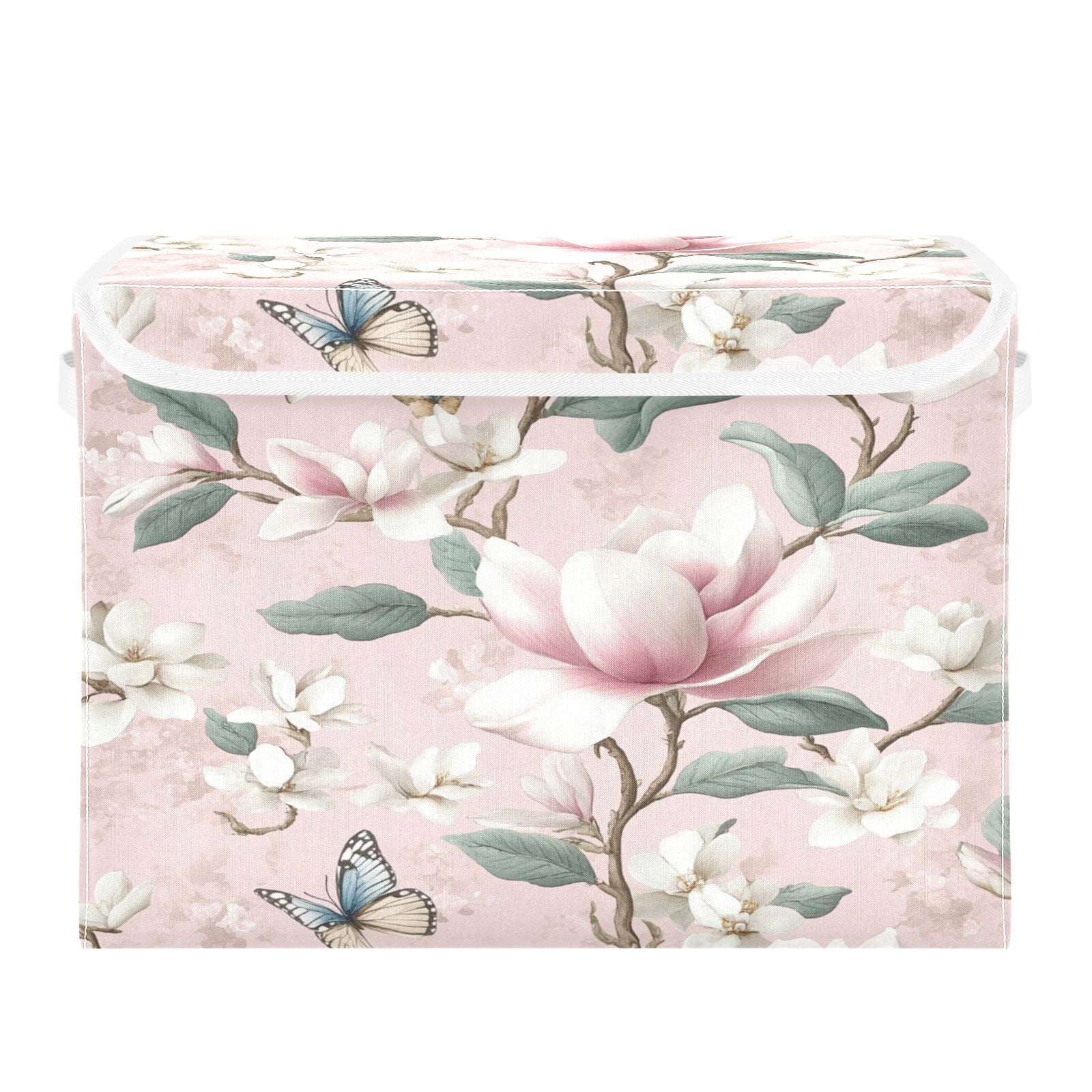 16.5x12.6x11.8in Foldable Flip-Top Storage Bin, Dustproof Magic Tape ...