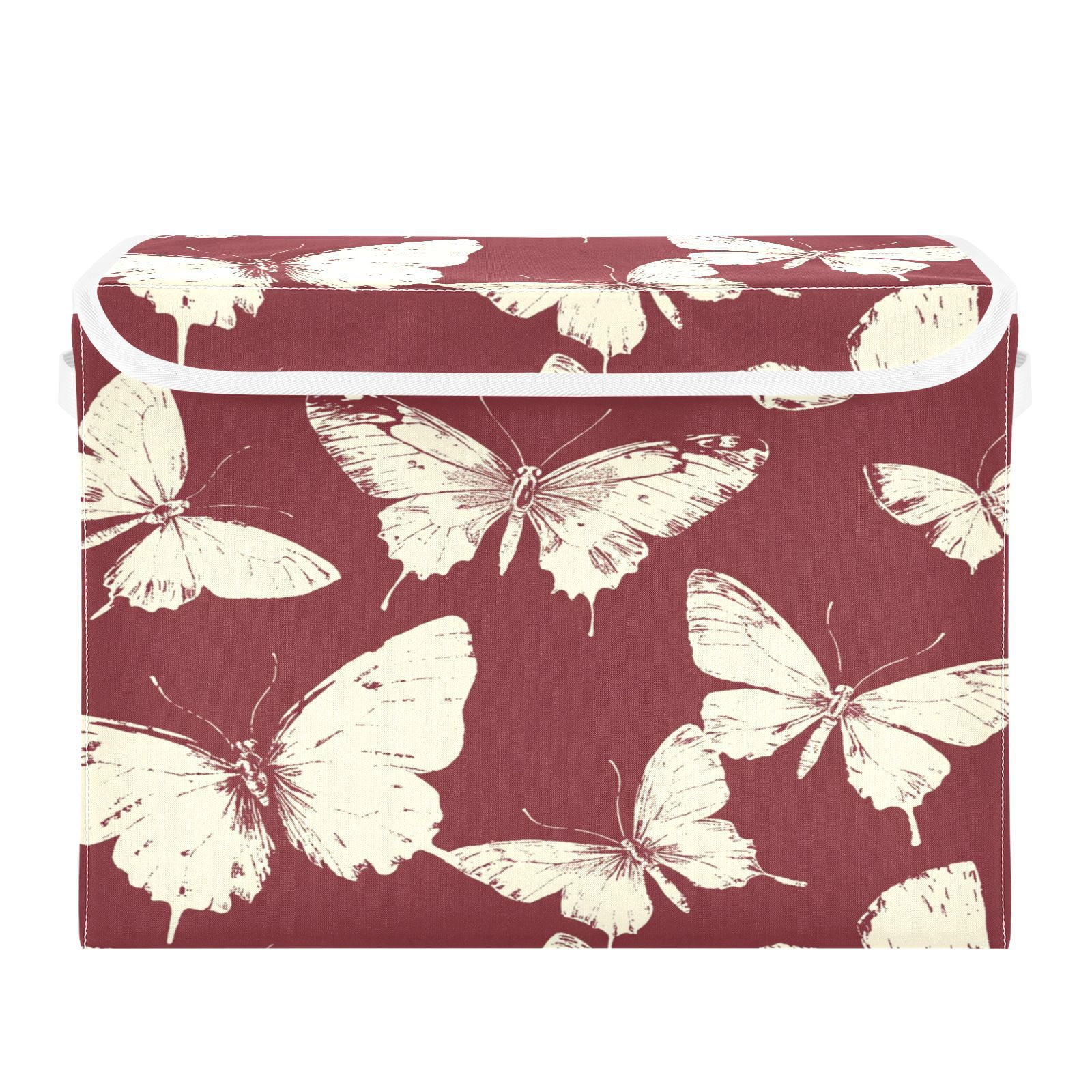 16.5x12.6x11.8in Foldable Flip-Top Storage Bin, Dustproof Magic Tape ...