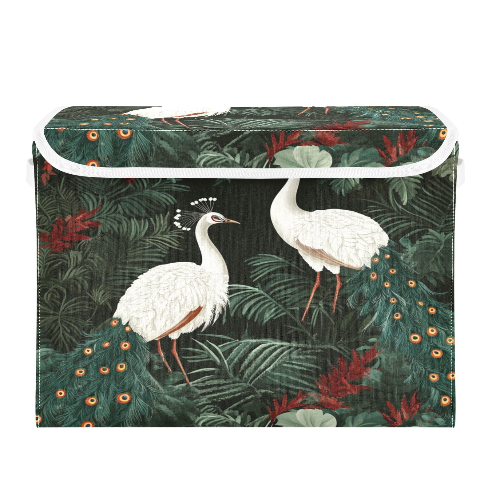 16.5x12.6x11.8in Foldable Flip-Top Storage Bin, Dustproof Magic Tape ...
