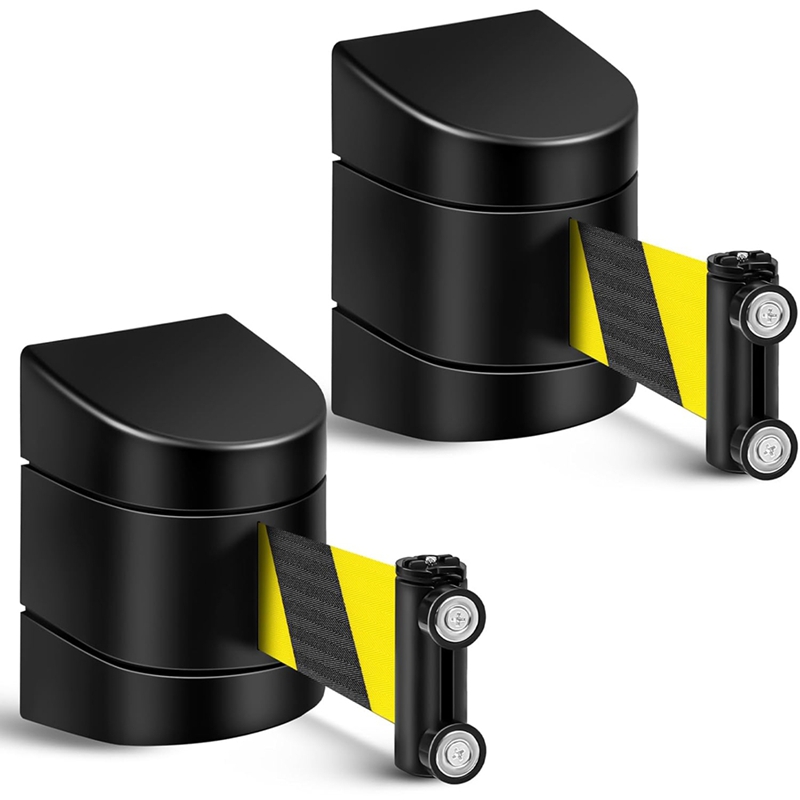 16.6ft Wall Mounted Retractable Belt Crowd Control Wall Barrier ...