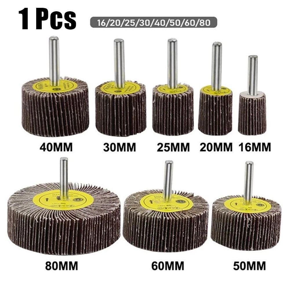 16-80Mm 80 Grit Sandpaper Flap Wheel Disc Abrasive Grinding Wheel ...