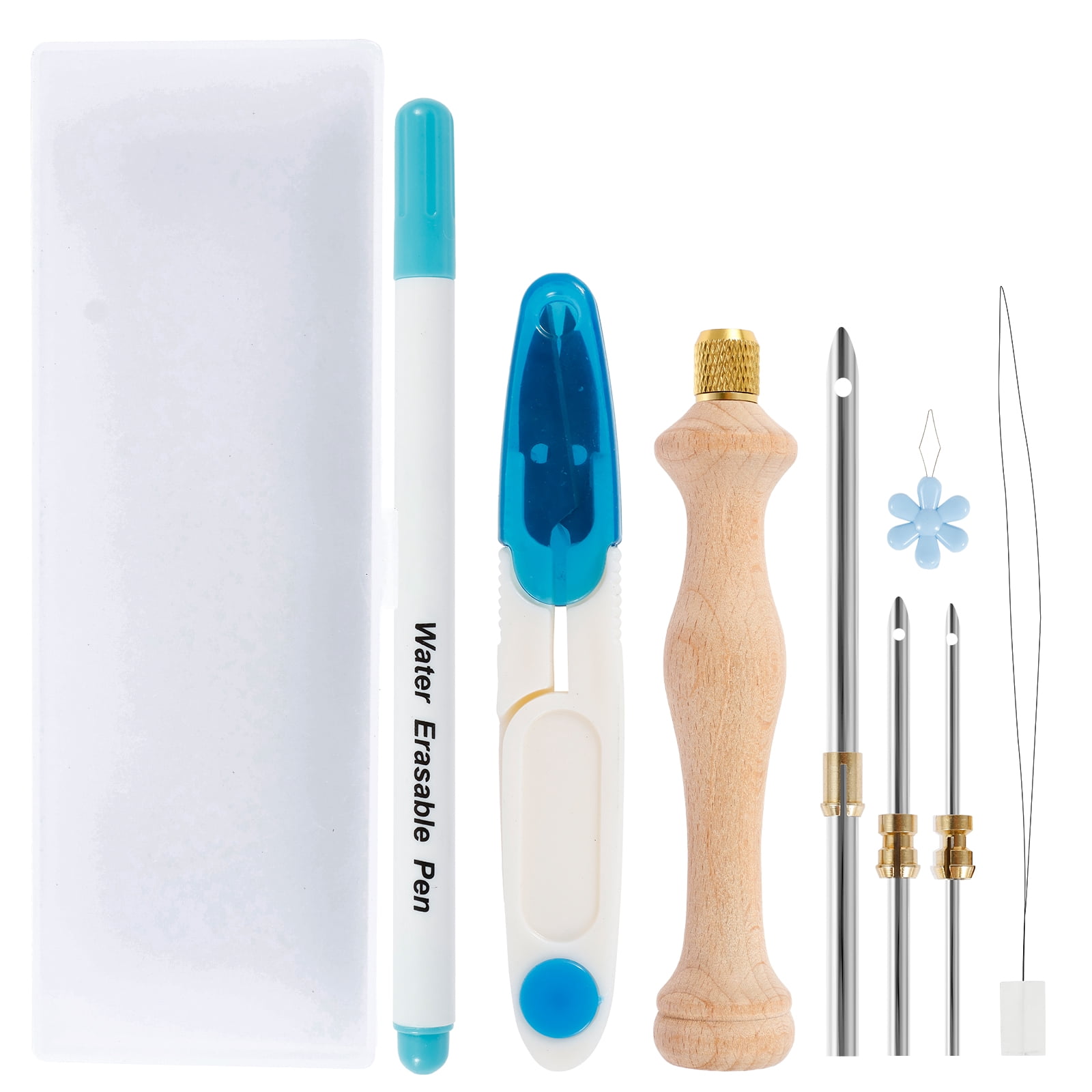 16/8Pcs Punch Needle Kit Punch Needle Embroidery Kits with Wooden ...