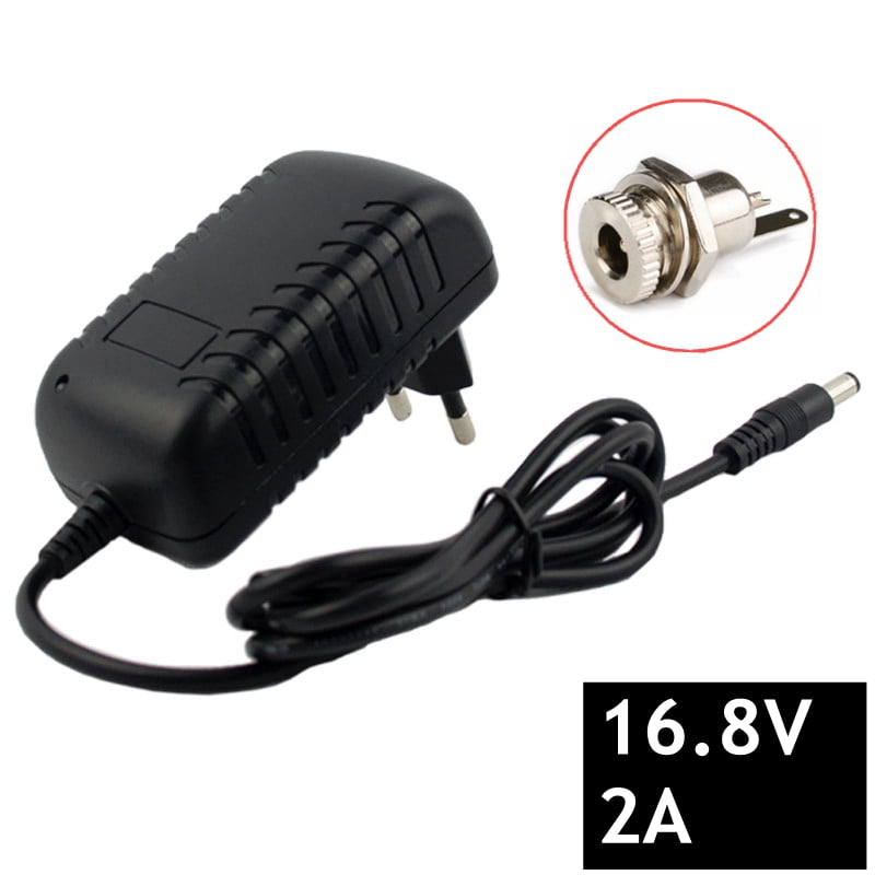 16.8V 2A li-ion Battery Charger for 14.4V 18650 Lithium Battery 5.5mm x ...