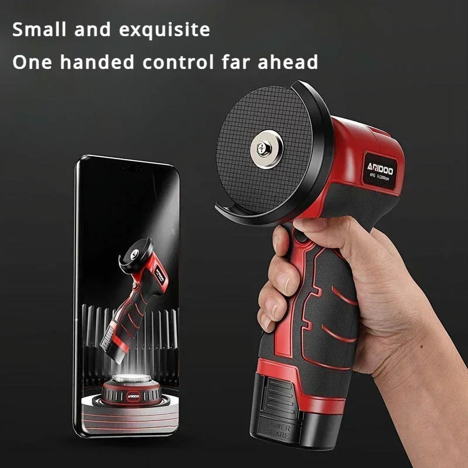 16.8V Brushless Angle Grinder 28000RPM Rechargeable Grinding Tool ...