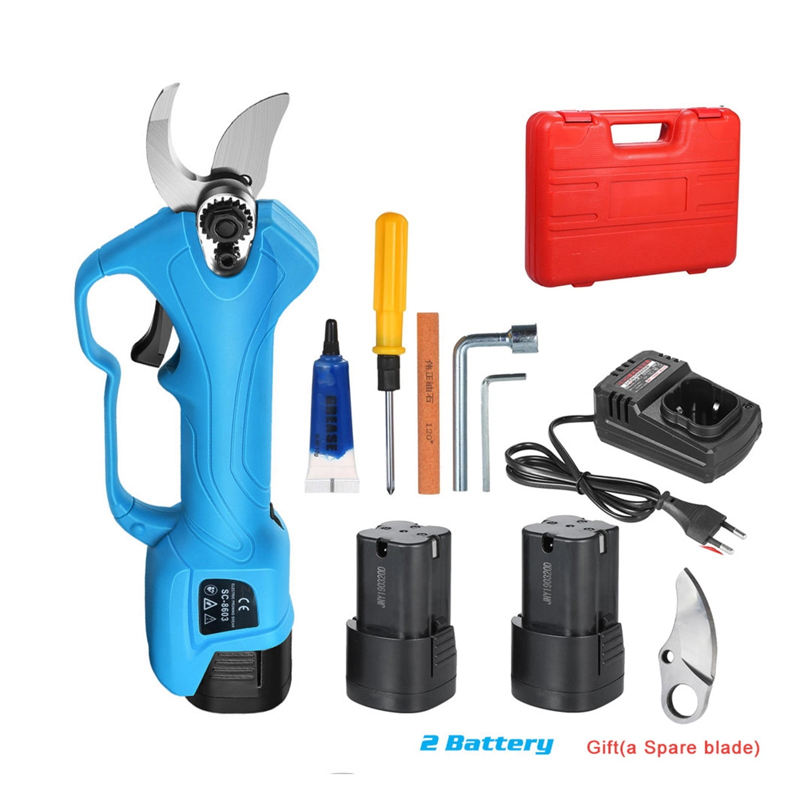 16.8V Cordless Pruner Lithium-ion Pruning Shear Efficient Elctric ...