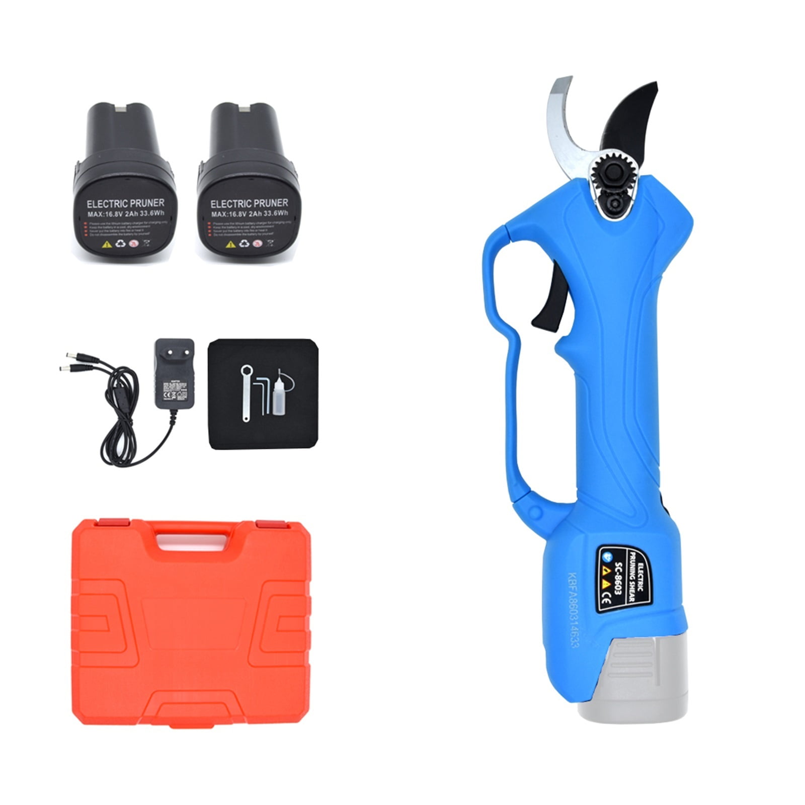 16.8V Cordless Pruner Lithium-ion Pruning Shear Efficient Electric ...