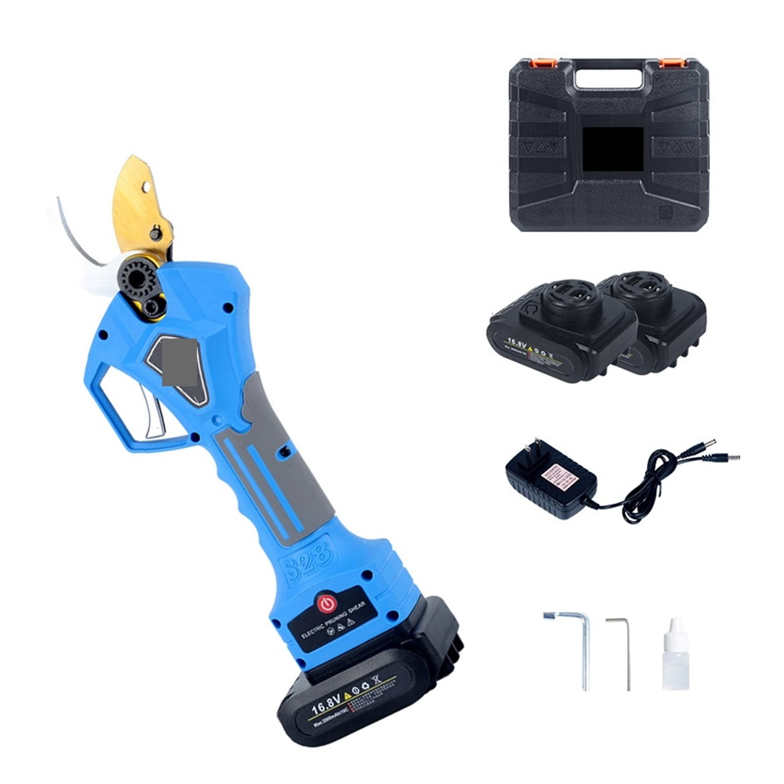 16.8V Cordless Pruner Lithium-ion Pruning Shear Efficient Scissors ...