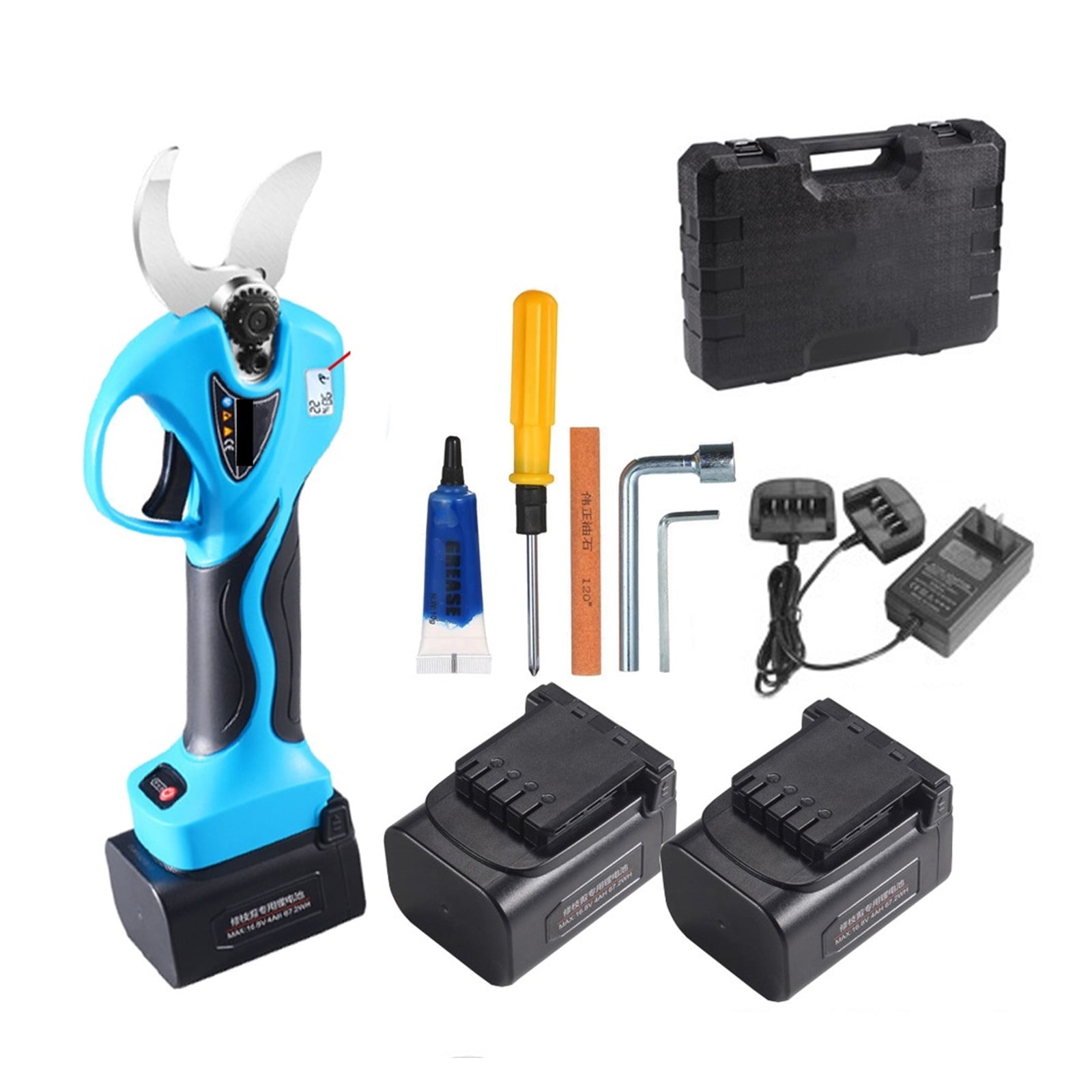 16.8V Cordless Pruner Lithium-ion Pruning Shear Efficient Scissors ...