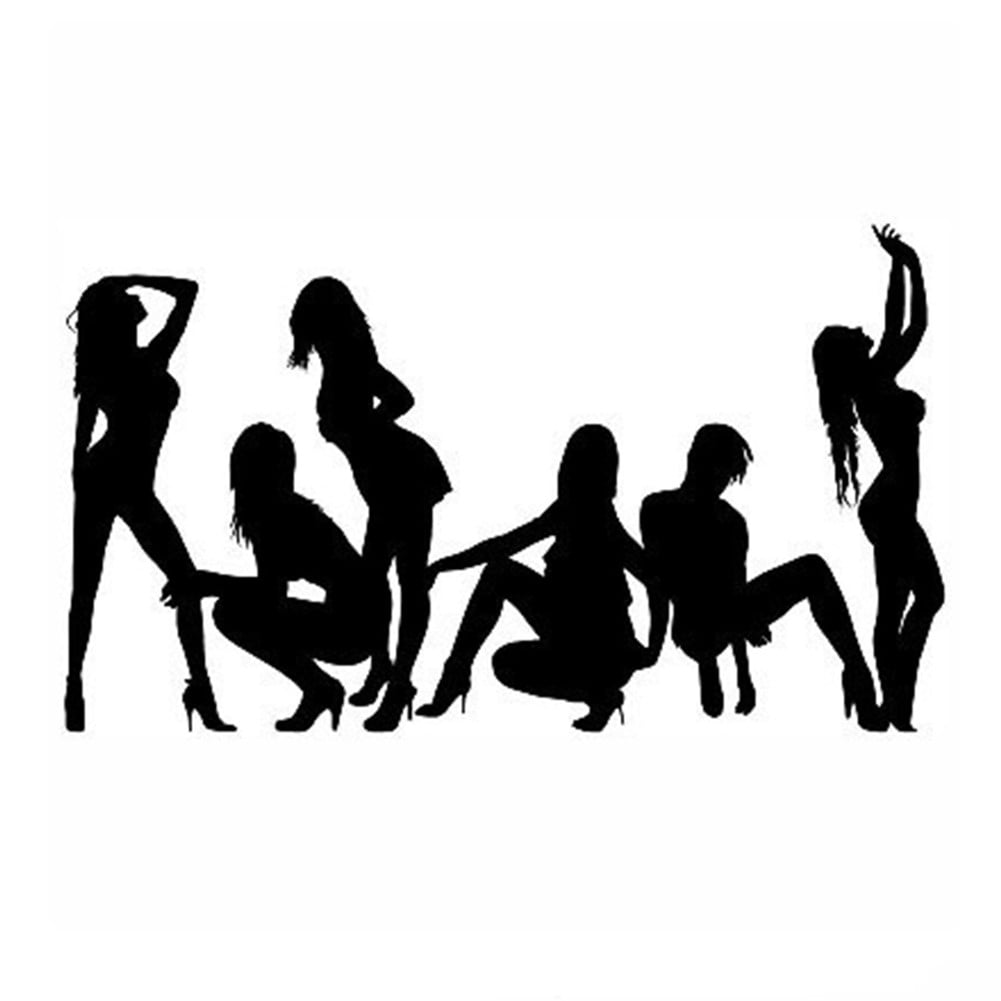 16*9.5CM Sexy Girl Car Sticker Decal Reflective Allure Sexy Girl ...