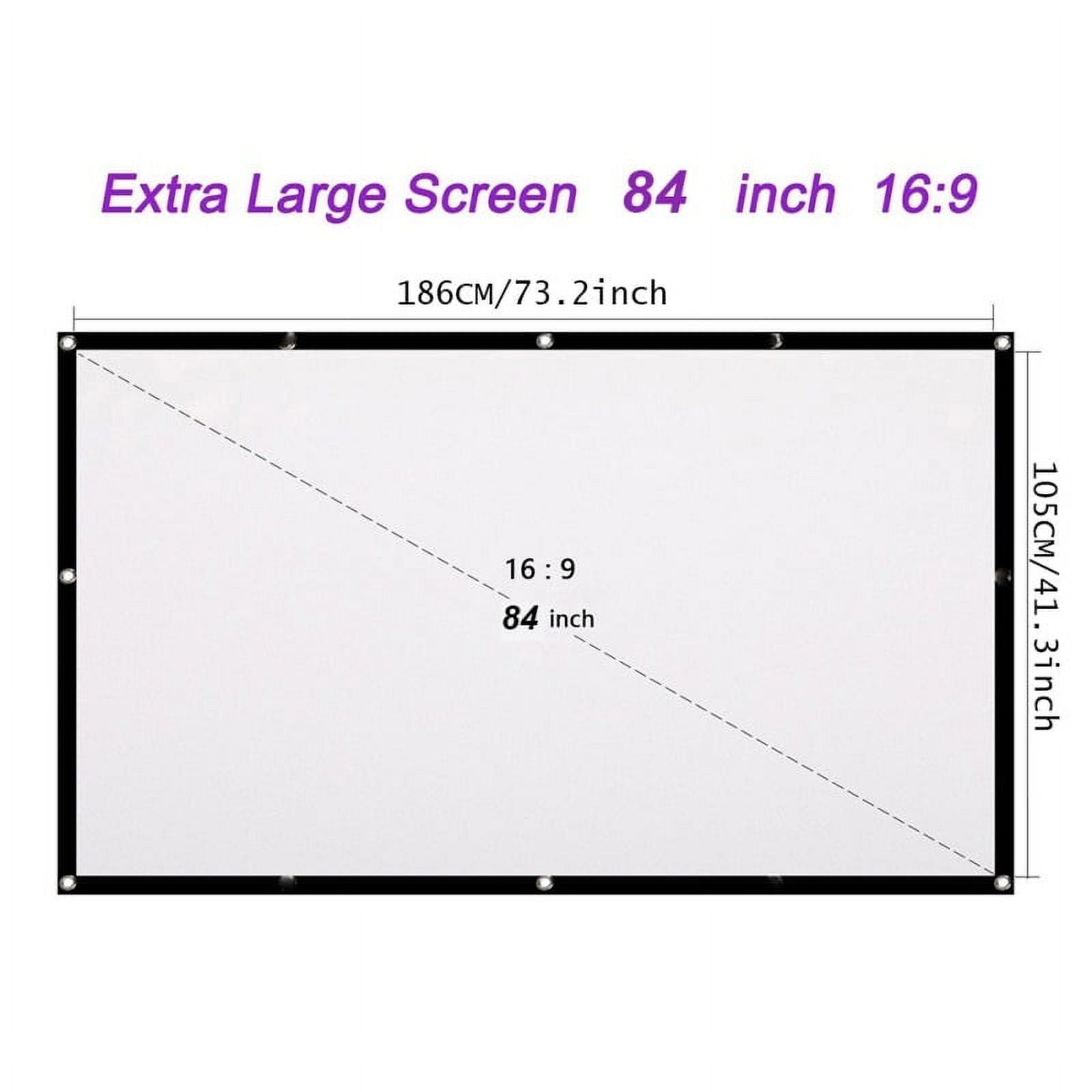 16:9 Foldable Design Home translucent Projection Screen Film Theater ...