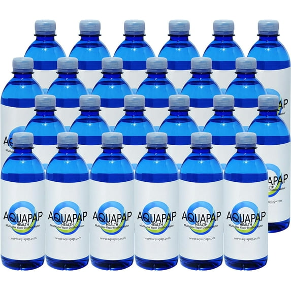 AQUAPAP 16.9 Ounce 24 Pack | 2 Month Supply | Clean Vapor Distilled ...