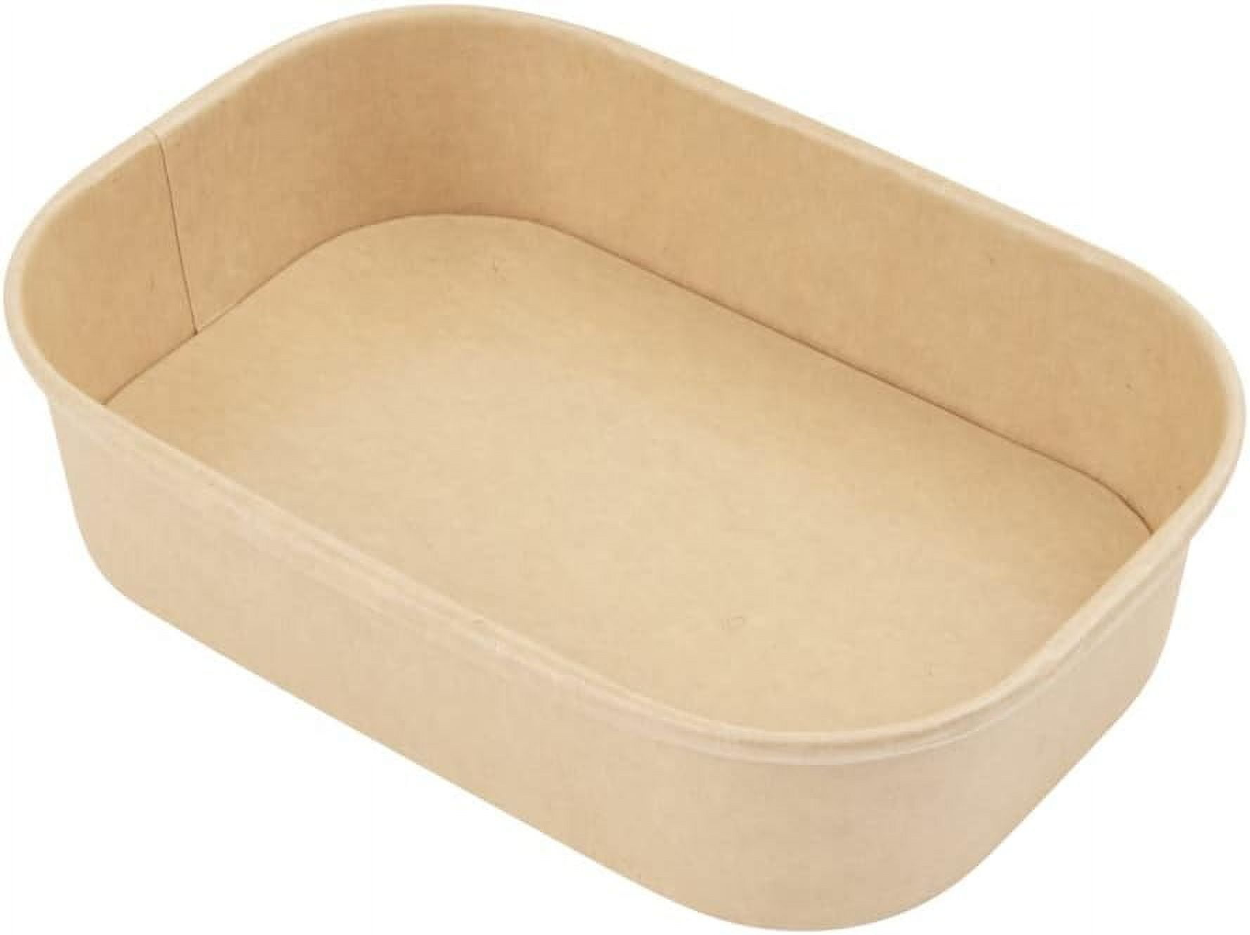 16.9 Ounce To Go Containers 100 PE Coated Paper Food Containers - Lids Sold Separately Freezable ...