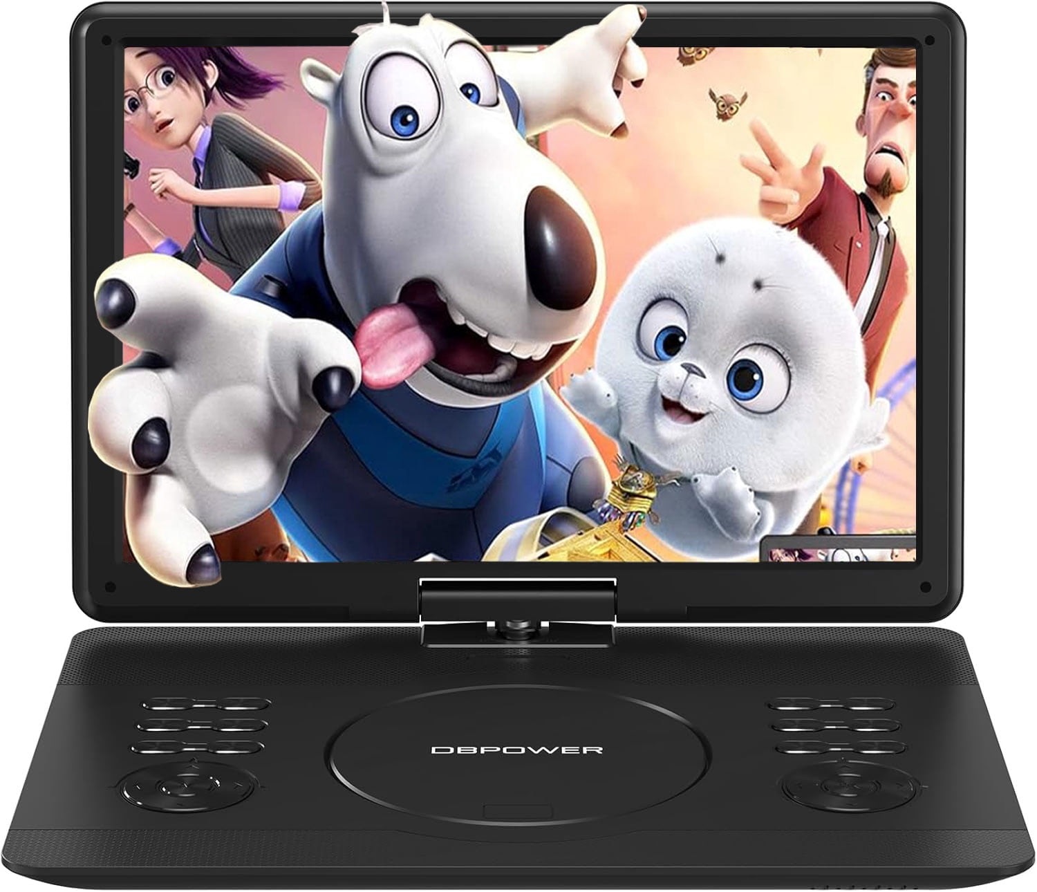 "14.1"" HD Swivel Screen Portable DVD Player with 5-Hour Battery ...