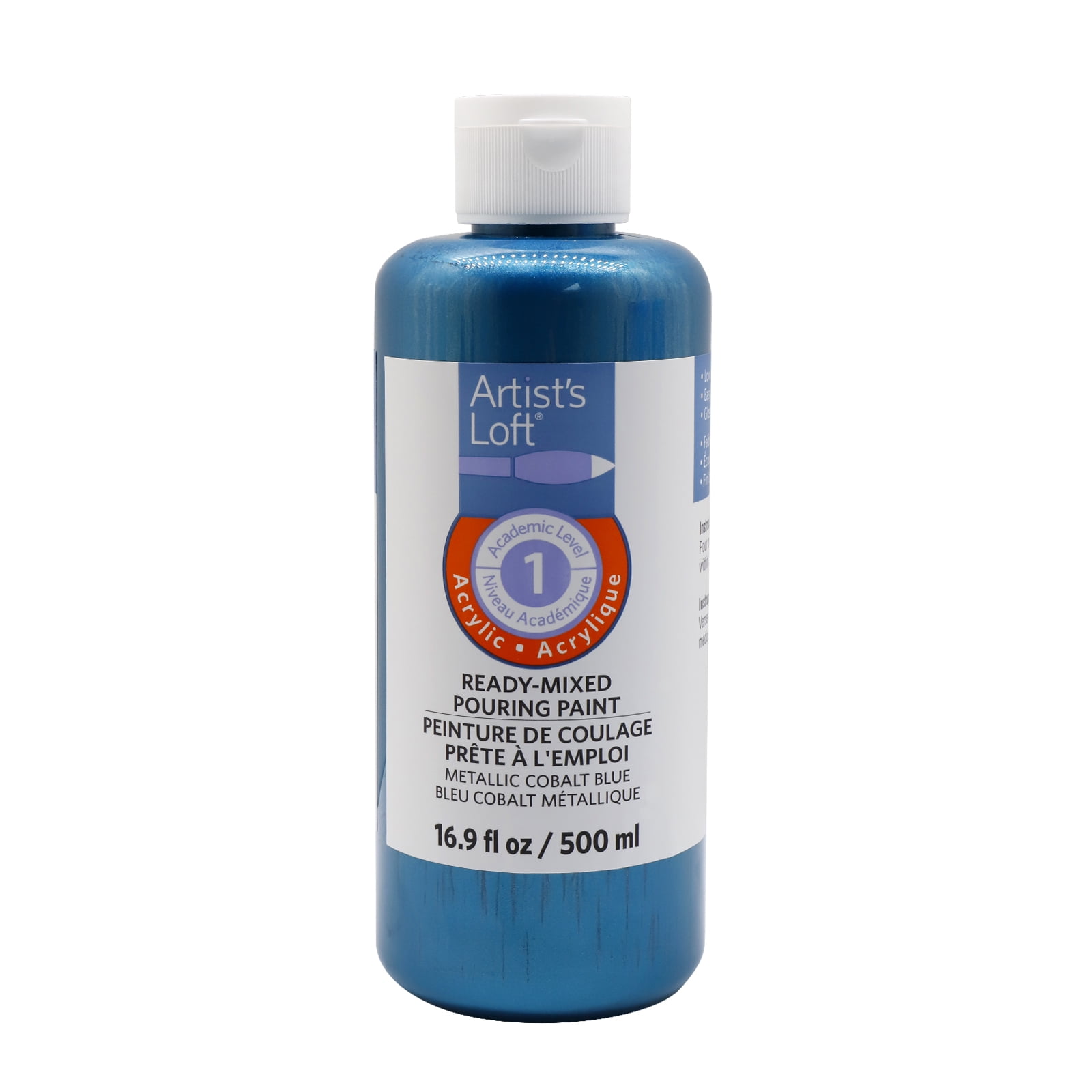 16.9 fl oz Metallic Cobalt Blue Acrylic Ready-Mixed Pouring Paint by Artist's Loft - Pre-Mixed ...