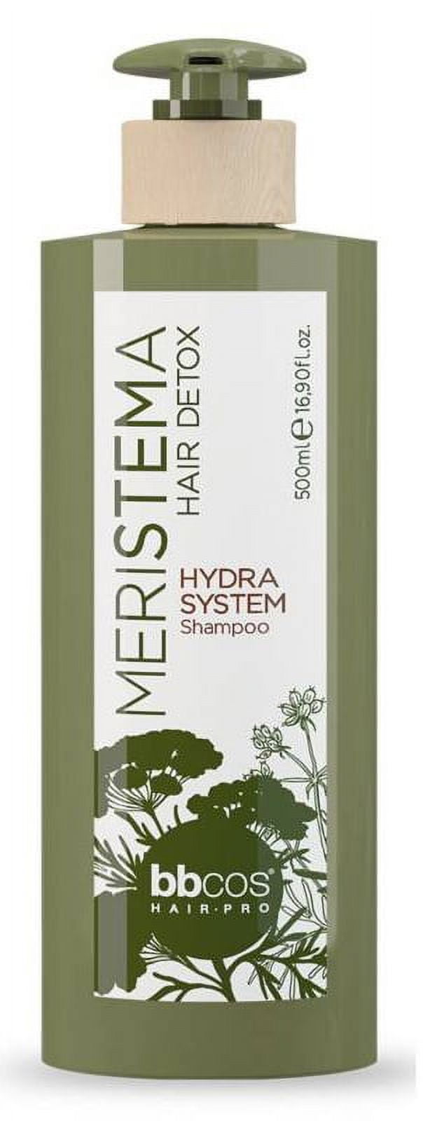 16.90 oz , BBcos Meristema Hair Detox Hydra System Shampoo , hair scalp - Pack of 1 w/ Sleek ...
