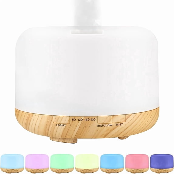 16.91oz Essential Oil Diffuser with Remote Control, Premium Ultrasonic ...