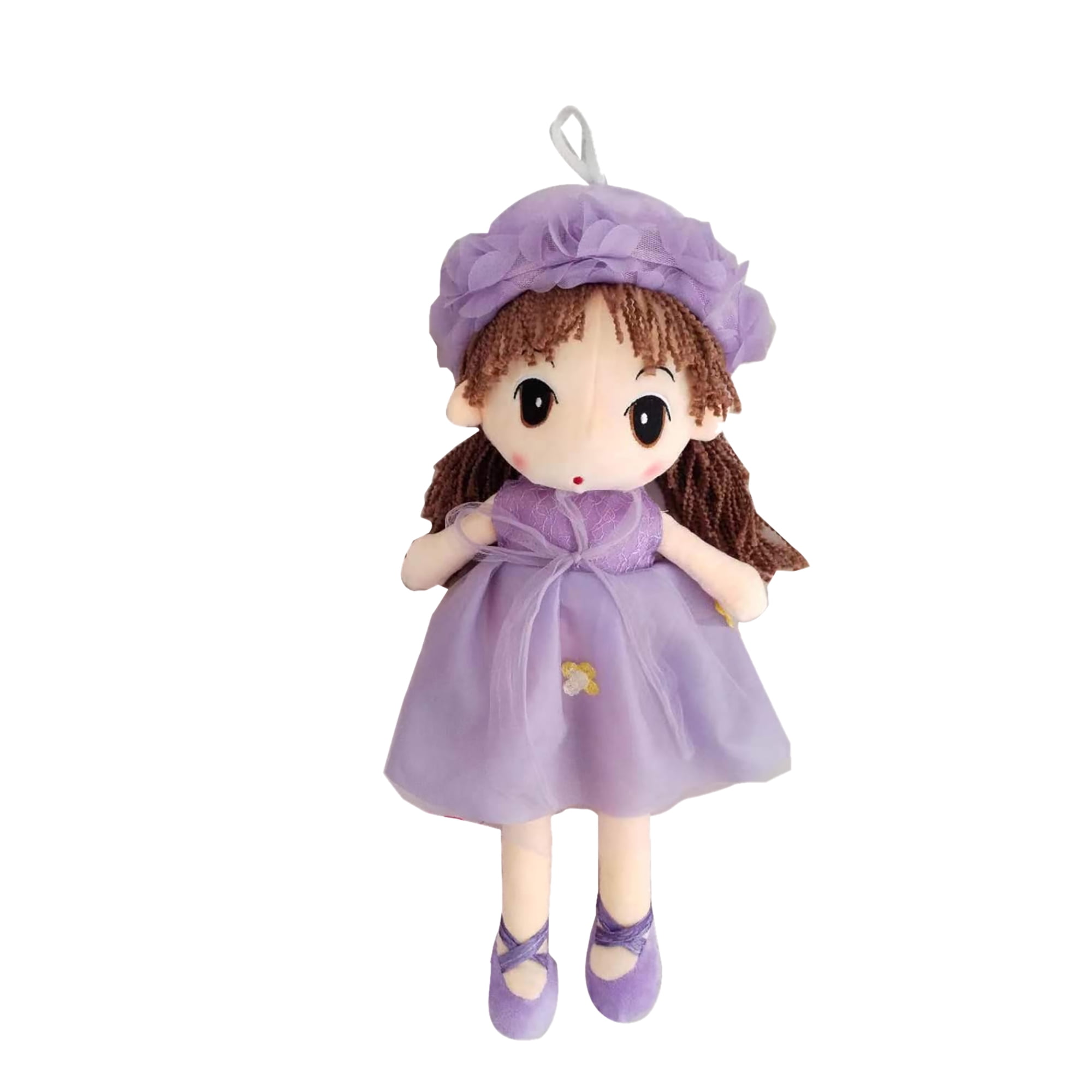 16.93 Inches Cute Rag Doll for Little Girl, Kawaii Stuffed Doll Flower ...