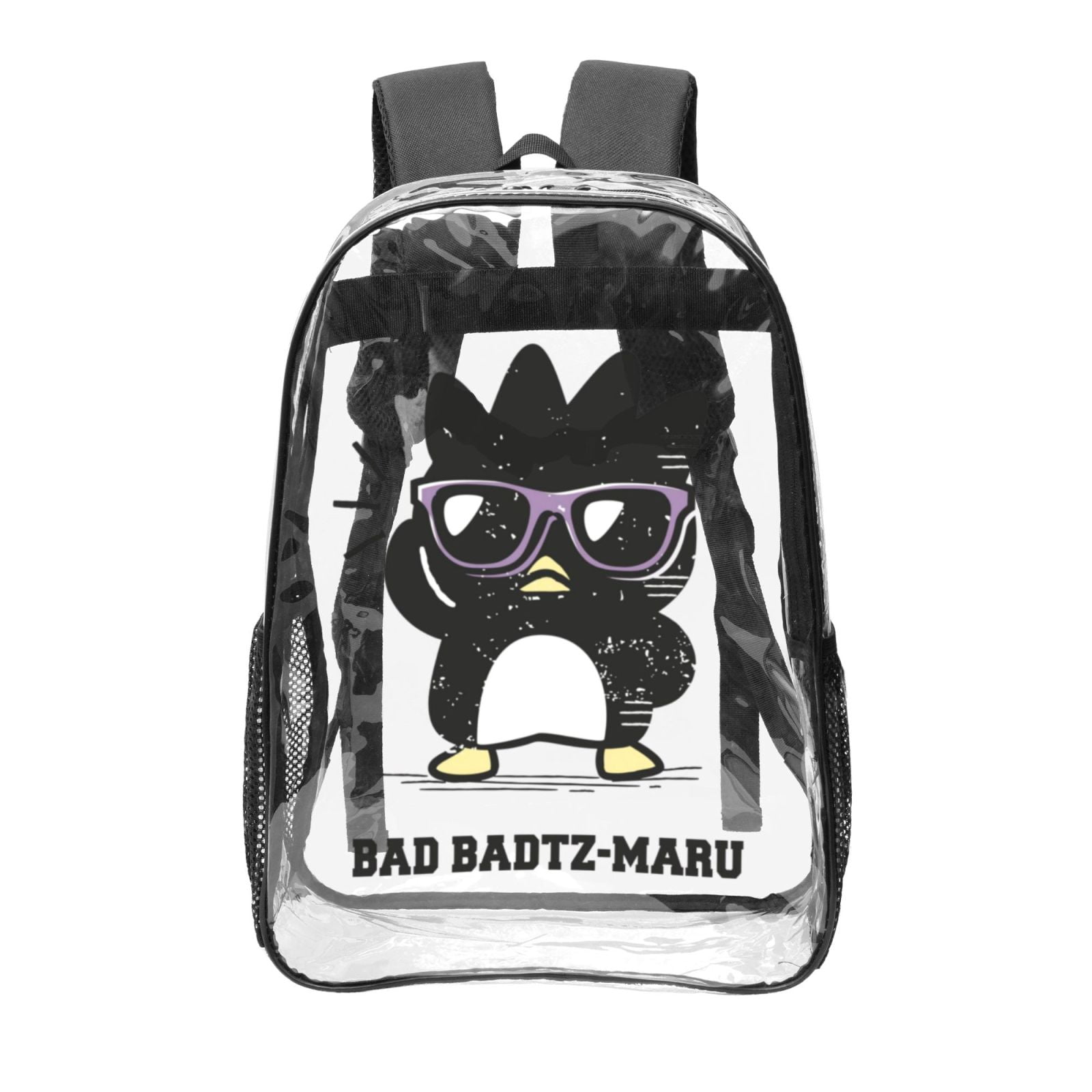 16.9In Badtz Maru Clear Backpack See Through Transparent Backpack for ...