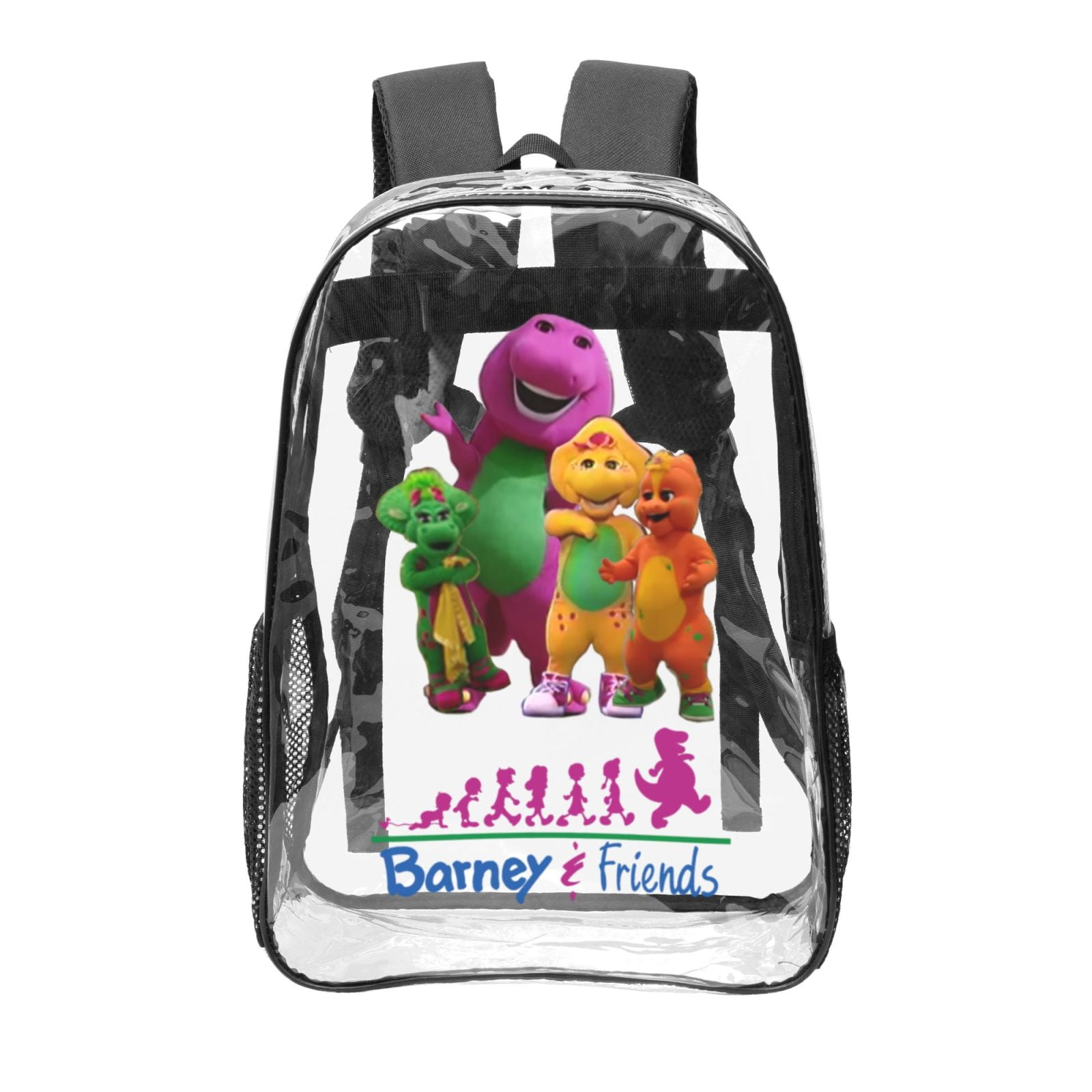 16.9In Barney And Friend Clear Backpack Heavy Duty Large Capacity PVC ...