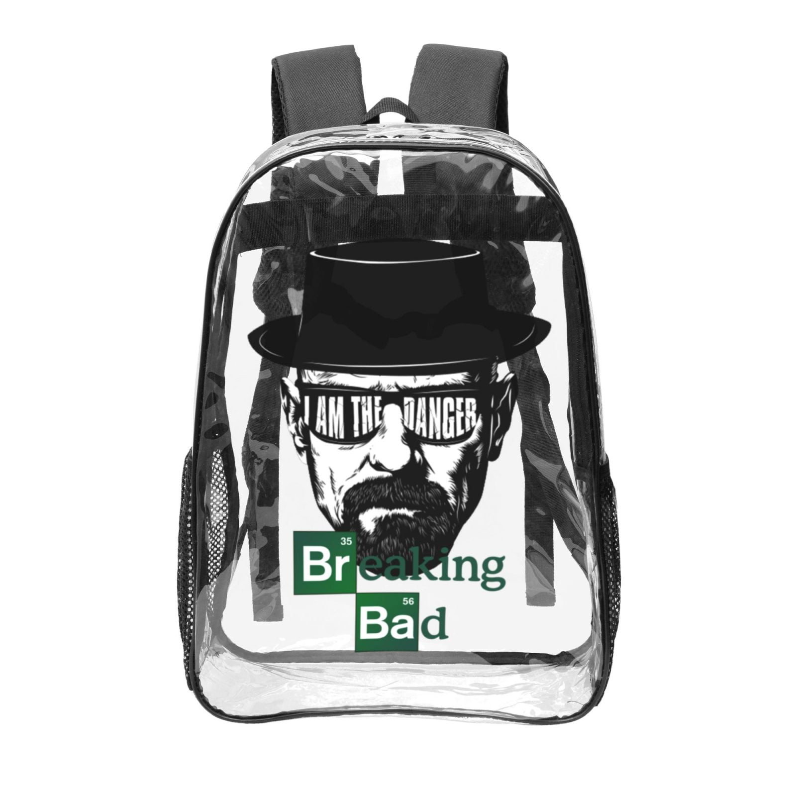 16.9In Breaking Bad Clear Backpack See Through Transparent Backpack for ...