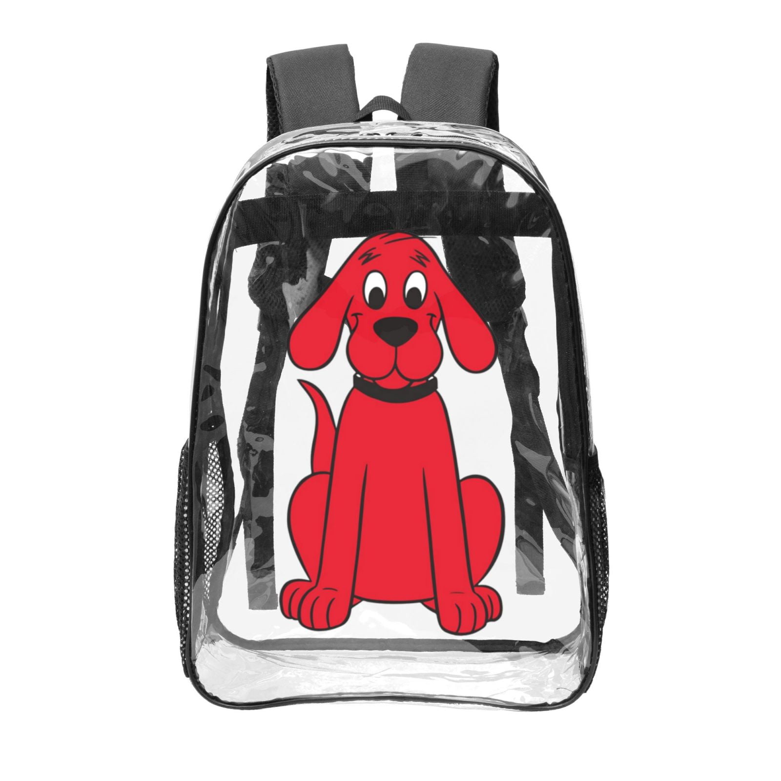 16.9In Clif-ford Big Red Dog Clear Backpack Heavy Duty Large Capacity ...