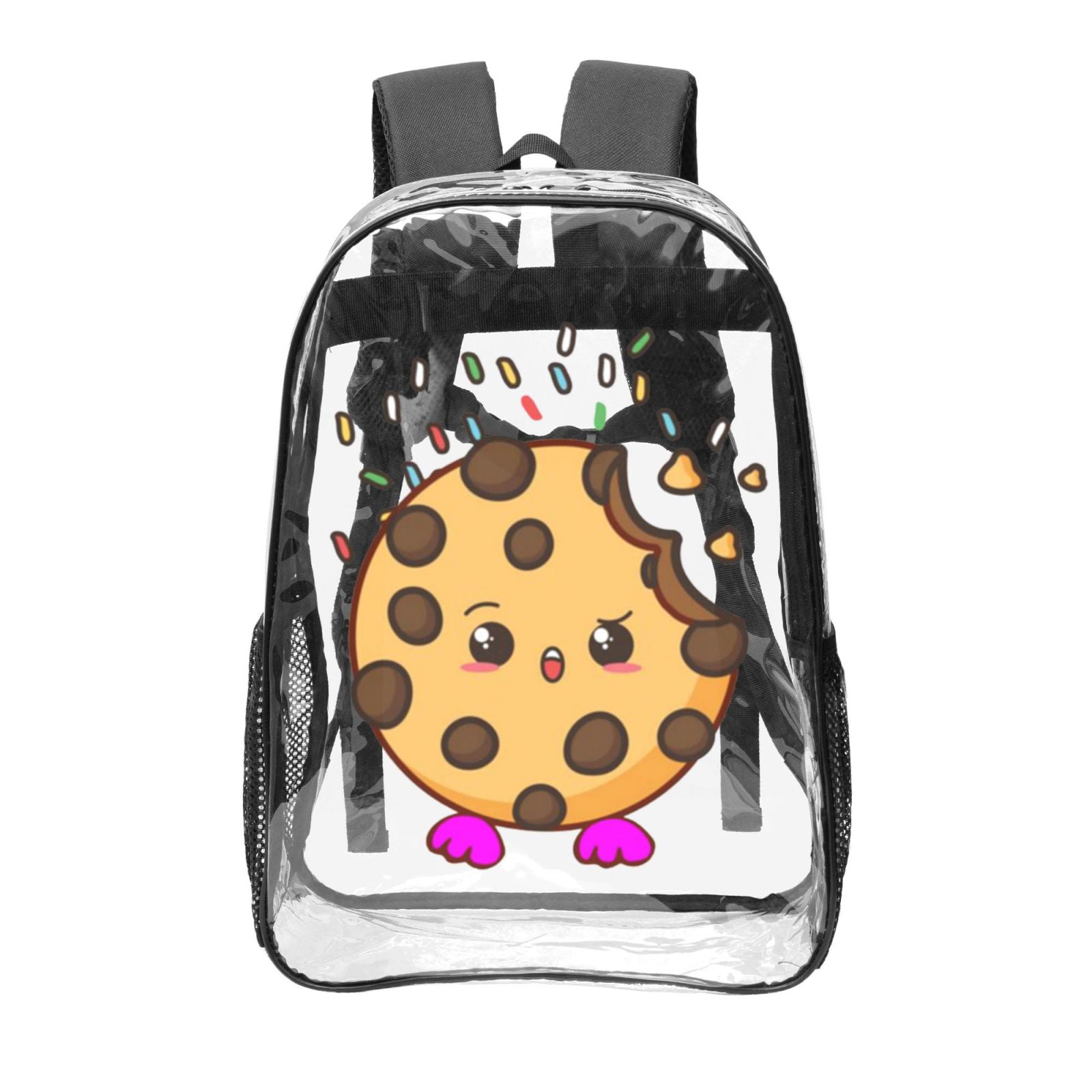 16.9In Cookieswirl Clear Backpack See Through Transparent Backpack for ...