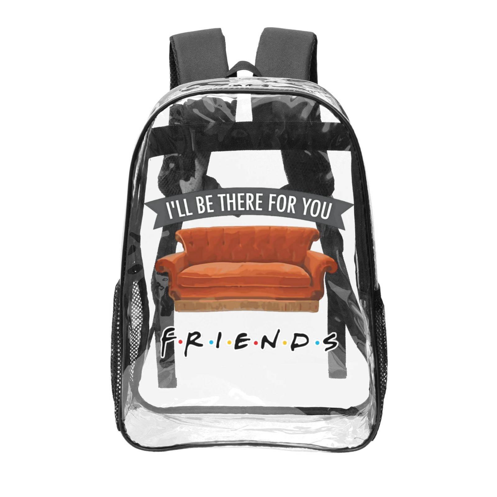 16.9In Friend TV Show (15) Clear Backpack Heavy Duty Large Capacity PVC ...
