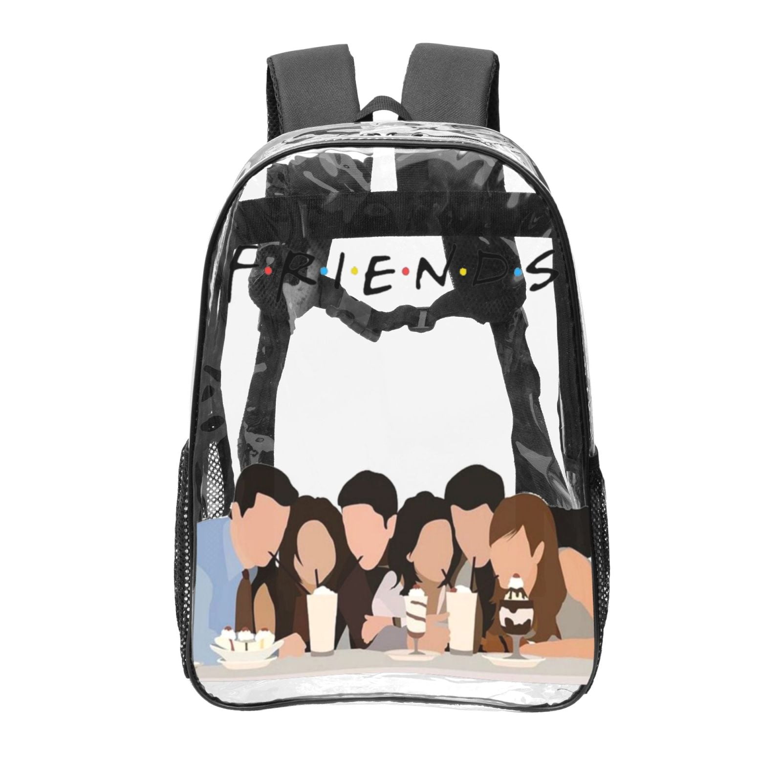 16.9In Friend TV Show (28) Clear Backpack Heavy Duty Large Capacity PVC ...