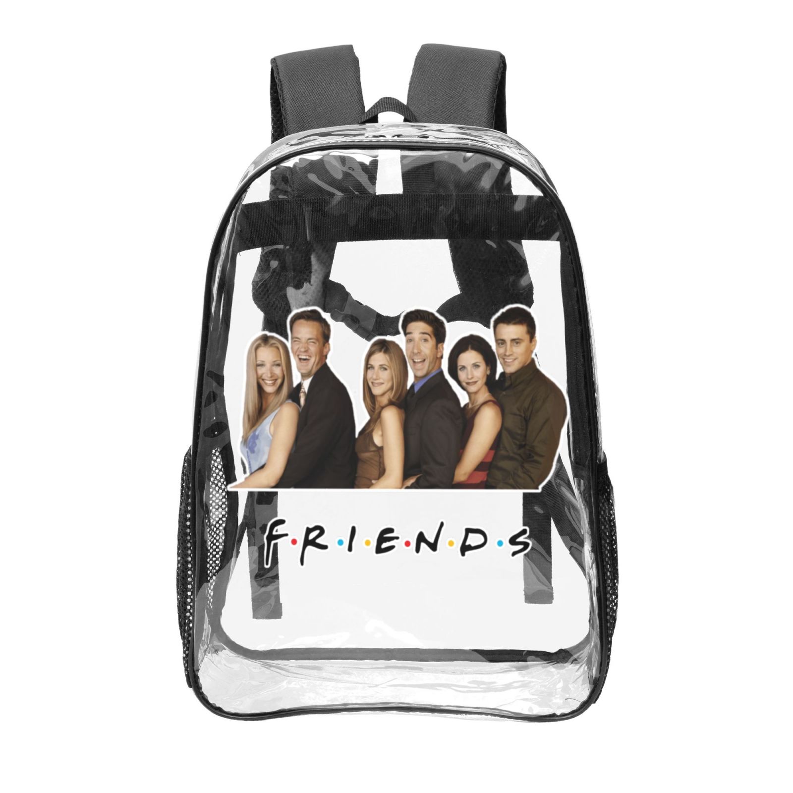 16.9In Friends Tv Show Clear Backpack Heavy Duty Large Capacity PVC ...