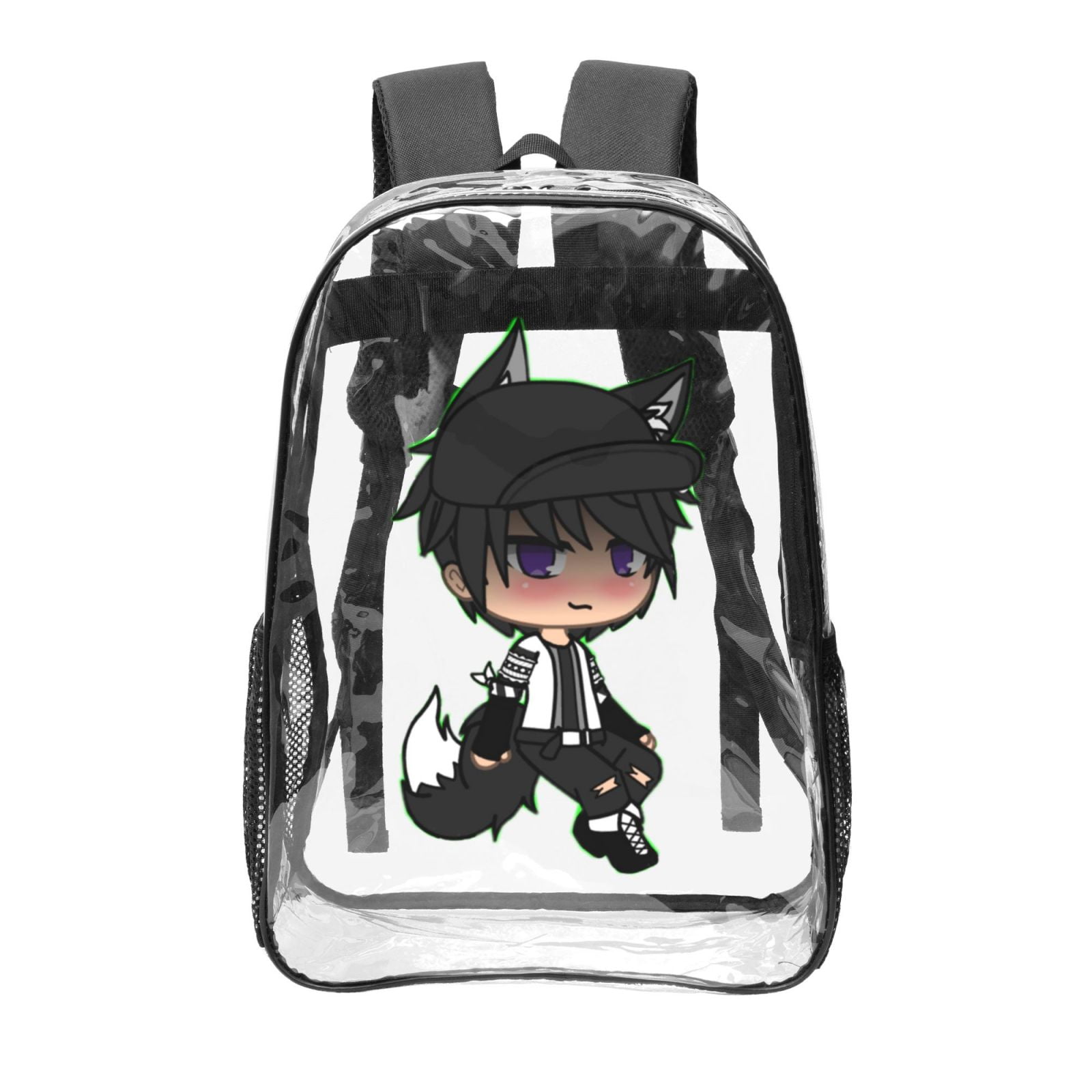 16.9In Gacha Life Clear Backpack See Through Transparent Backpack for ...